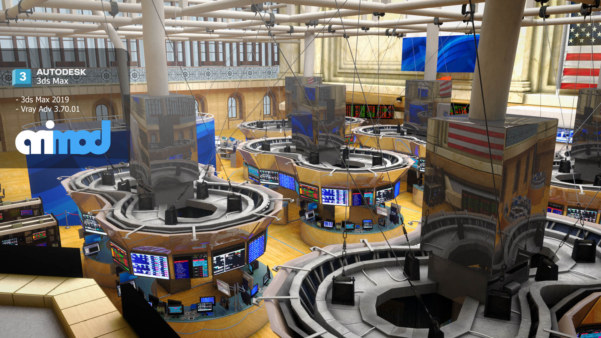 Nyse New York Stock Exchange - 3D Model by animod