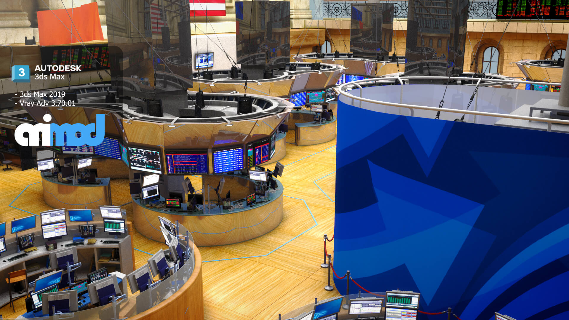 Nyse New York Stock Exchange - 3D Model by animod