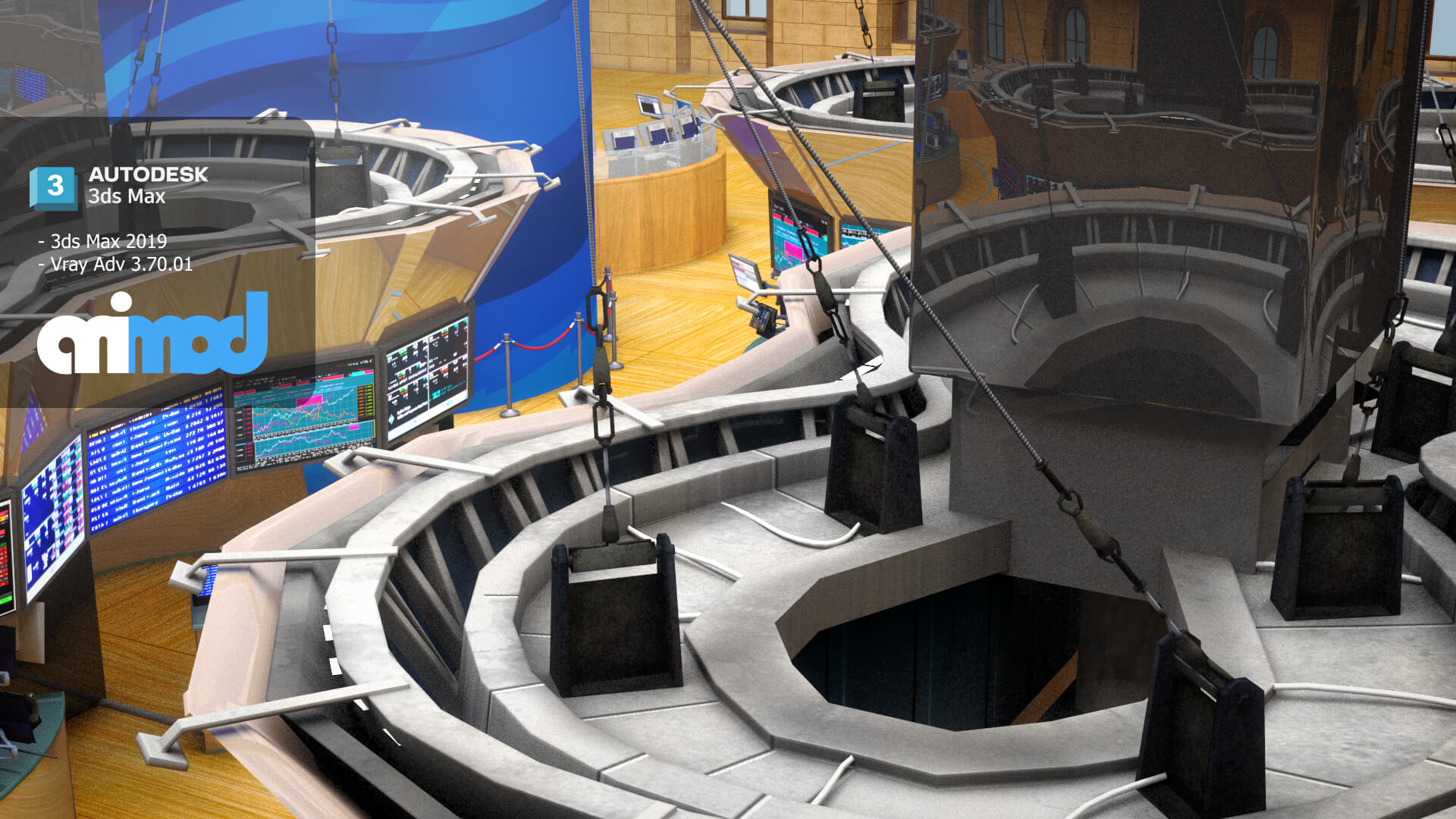 Nyse New York Stock Exchange - 3D Model by animod