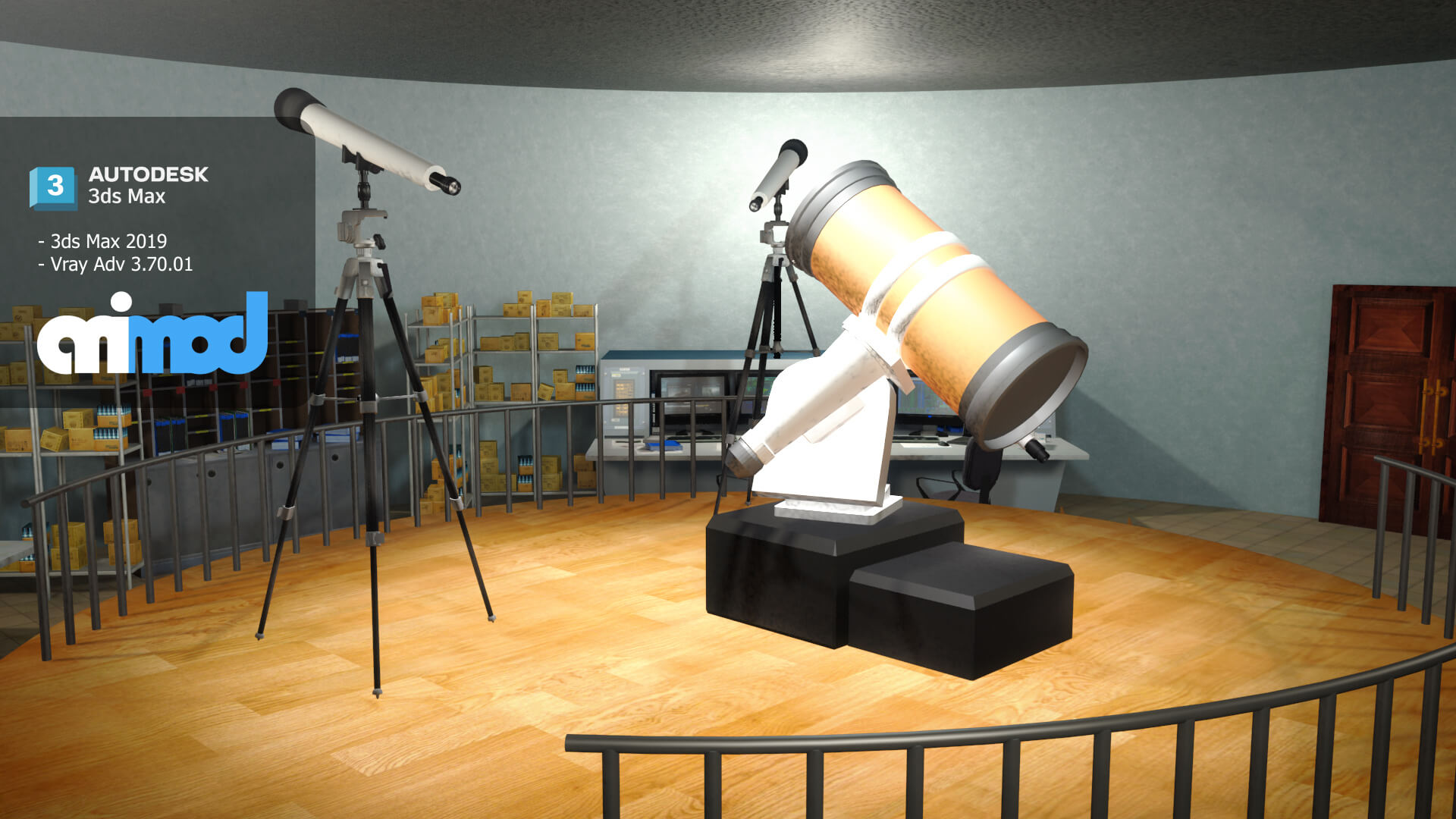 Observatory 001 - 3D Model by animod