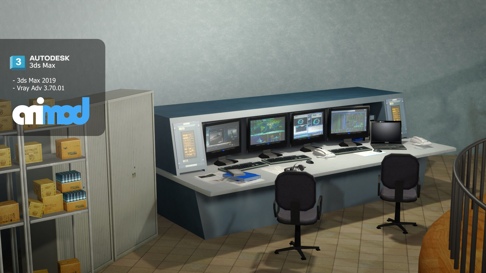 Observatory 001 - 3D Model by animod