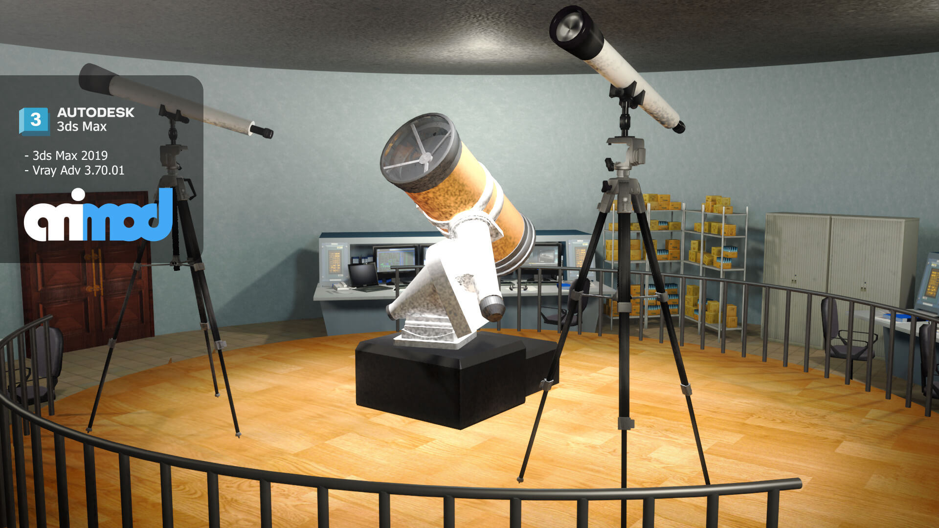 Observatory 001 - 3D Model by animod