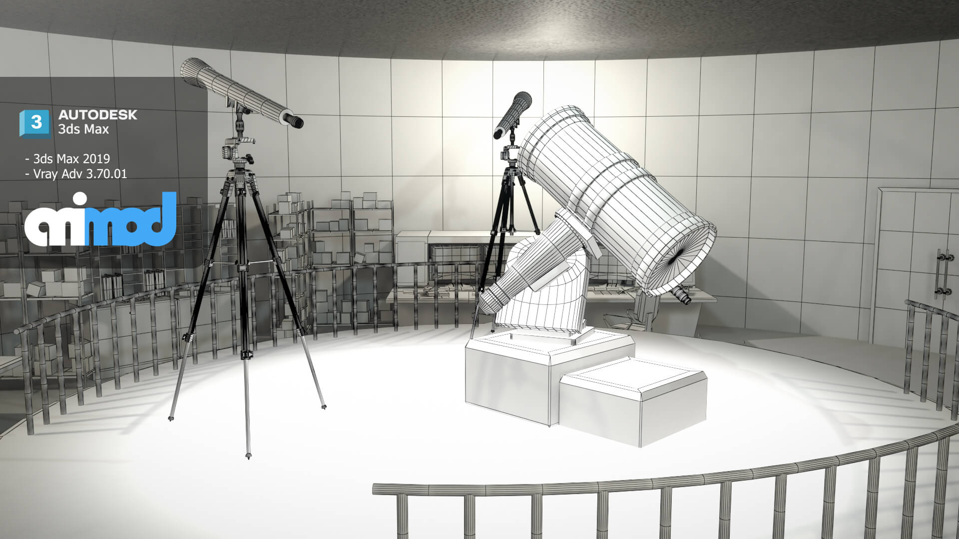 Observatory 001 - 3D Model by animod