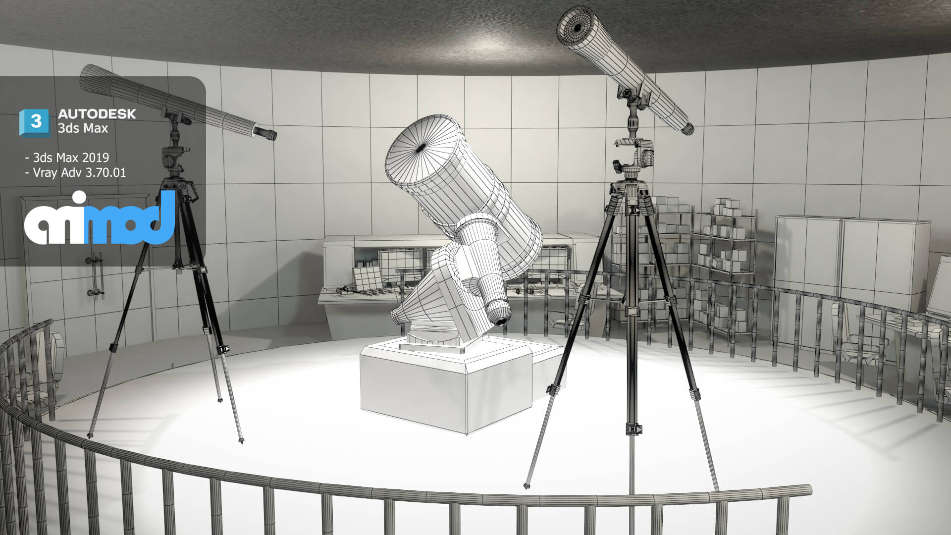 Observatory 001 - 3D Model by animod