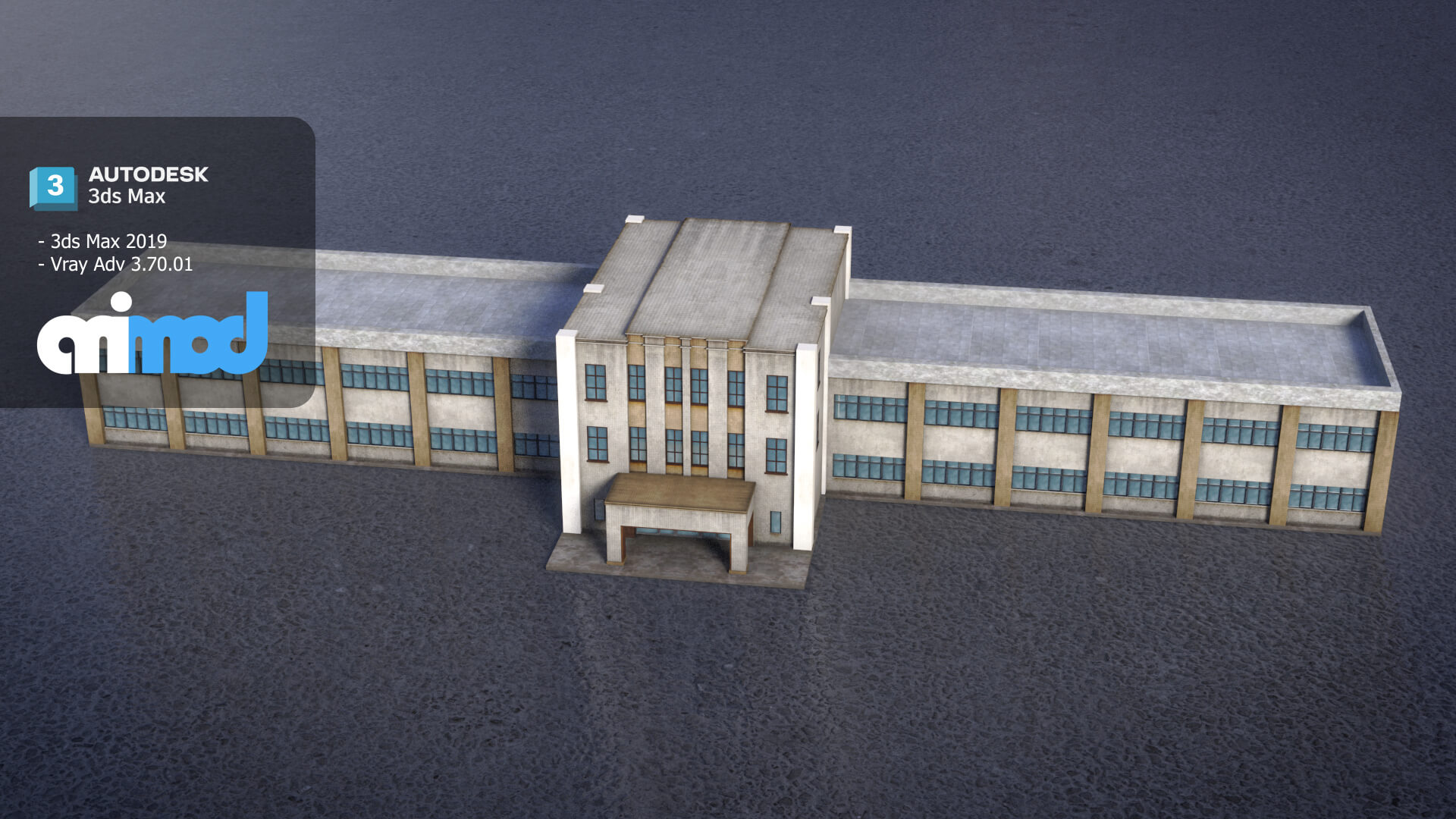 Office Building 0002 - 3D Model by animod