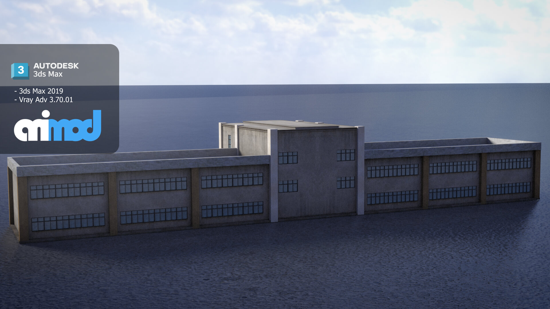 Office Building 0002 - 3D Model by animod