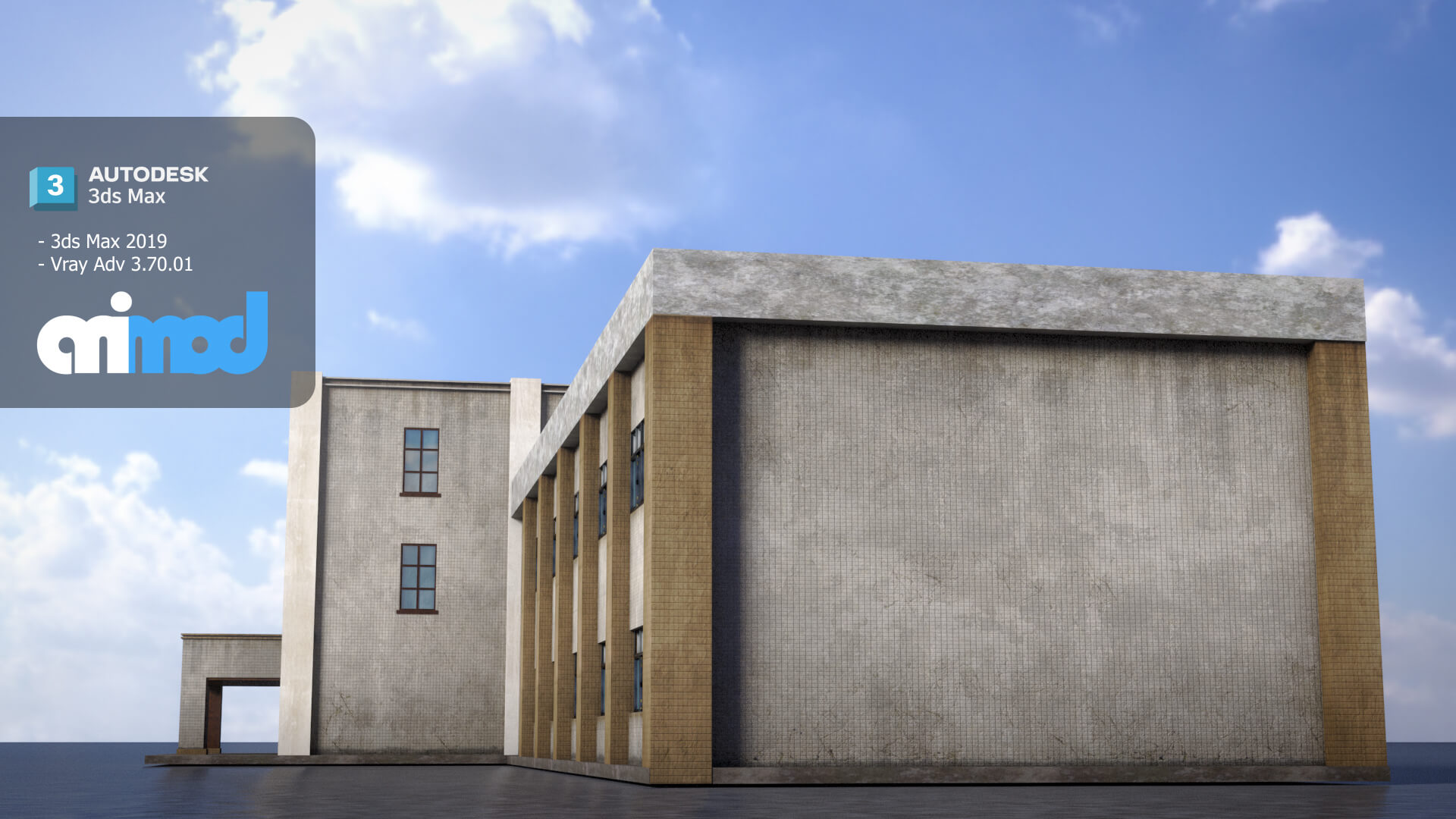 Office Building 0002 - 3D Model by animod