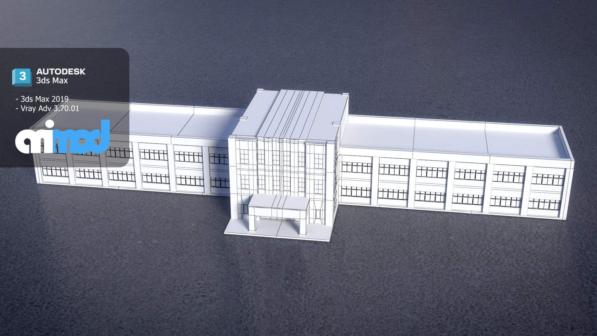 Office Building 0002 - 3D Model by animod