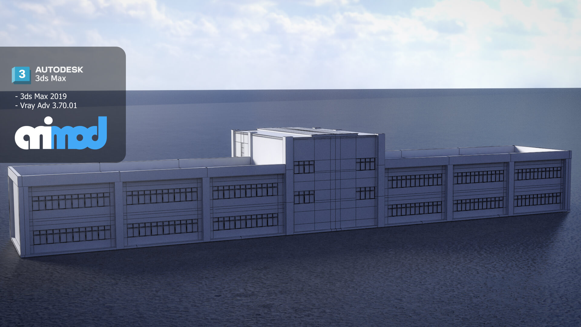 Office Building 0002 - 3D Model by animod