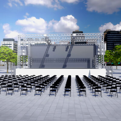 Outdoor Concert Stage - 3D Model by animod