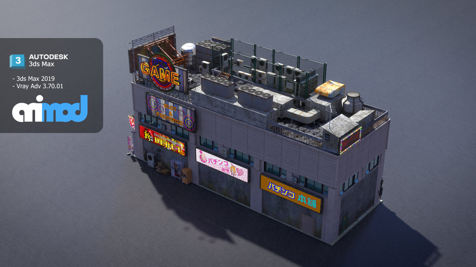 Pachinko Game Center - 3D Model by animod
