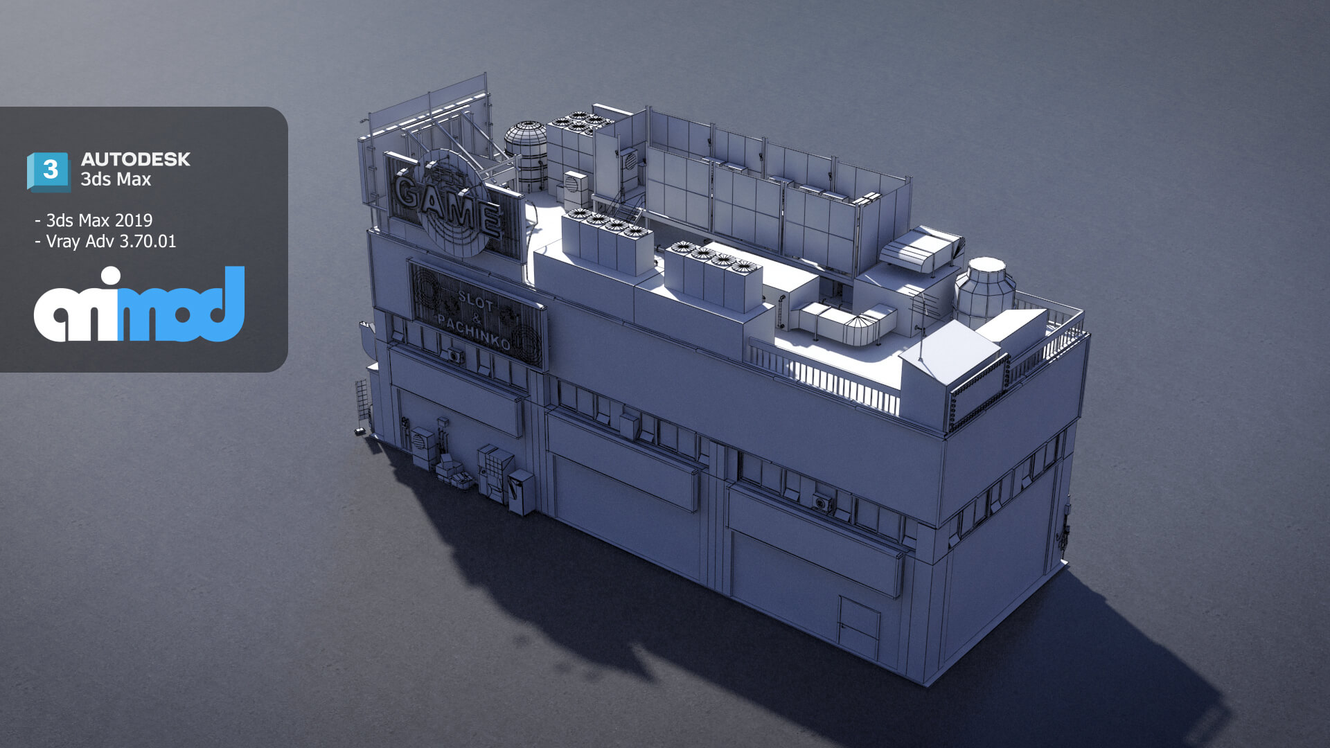 Pachinko Game Center - 3D Model by animod