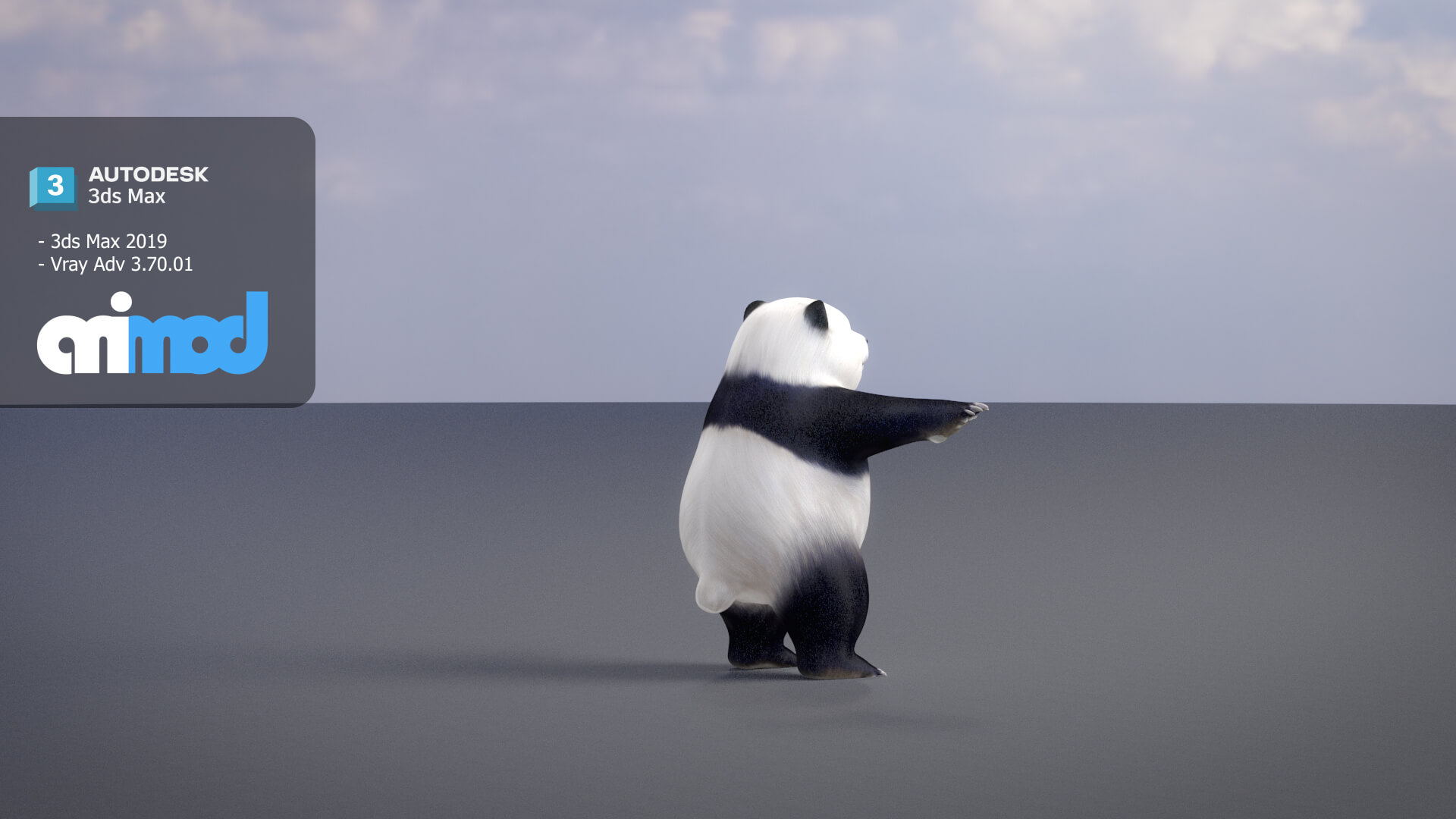 A Panda Bear - 3D Model by animod