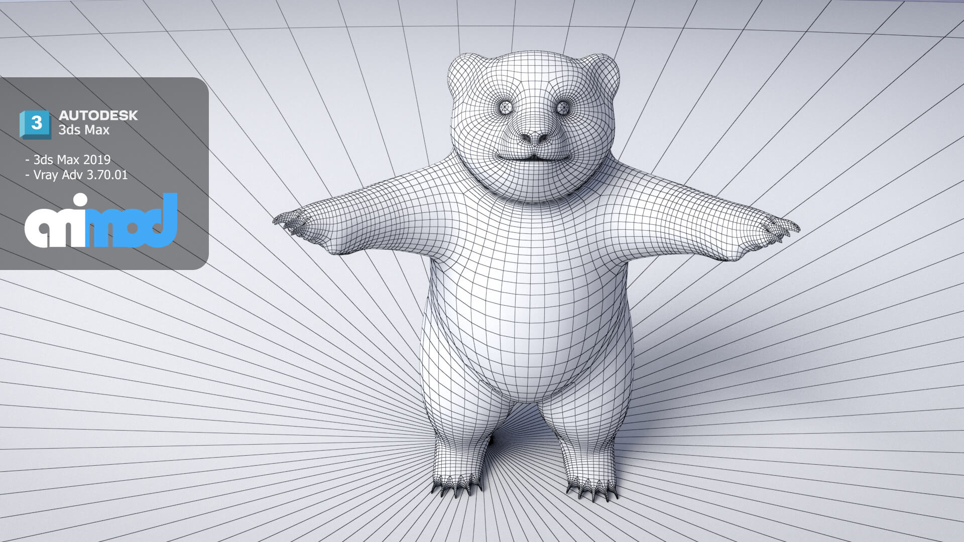 A Panda Bear - 3D Model by animod