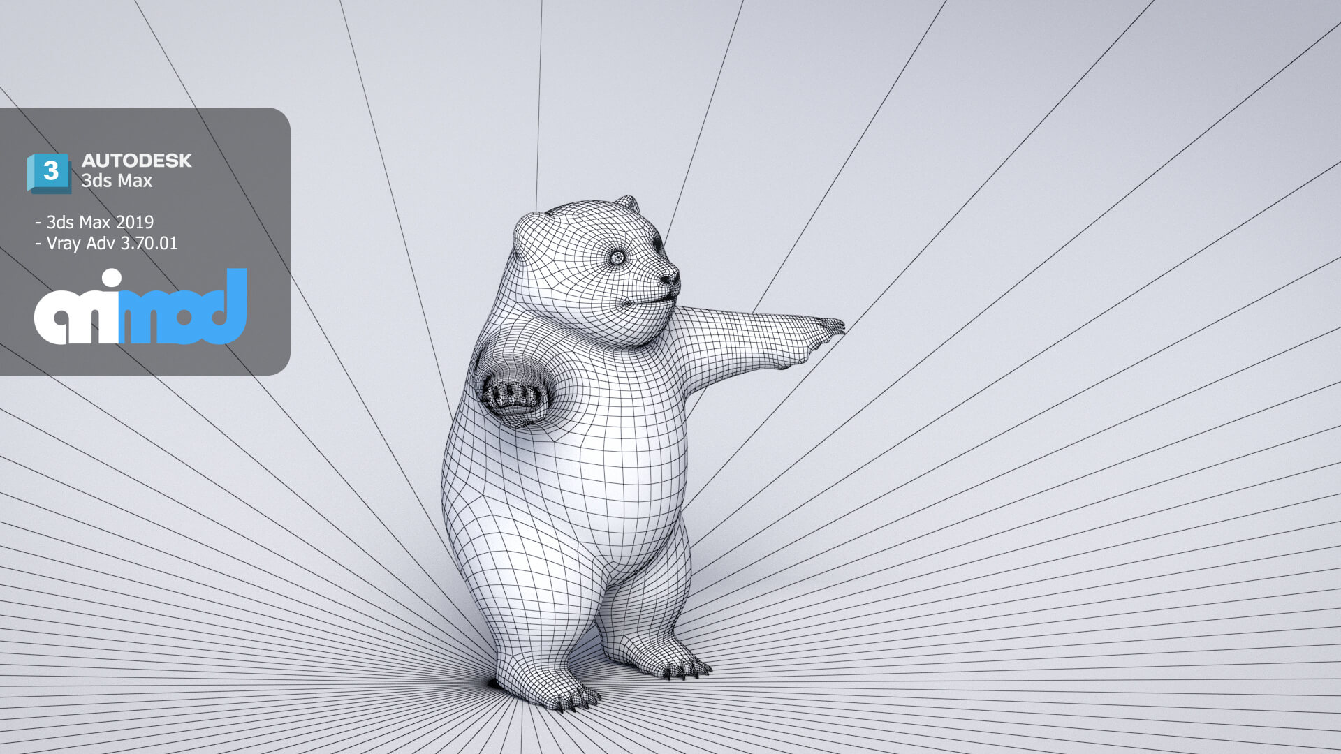 A Panda Bear - 3D Model by animod