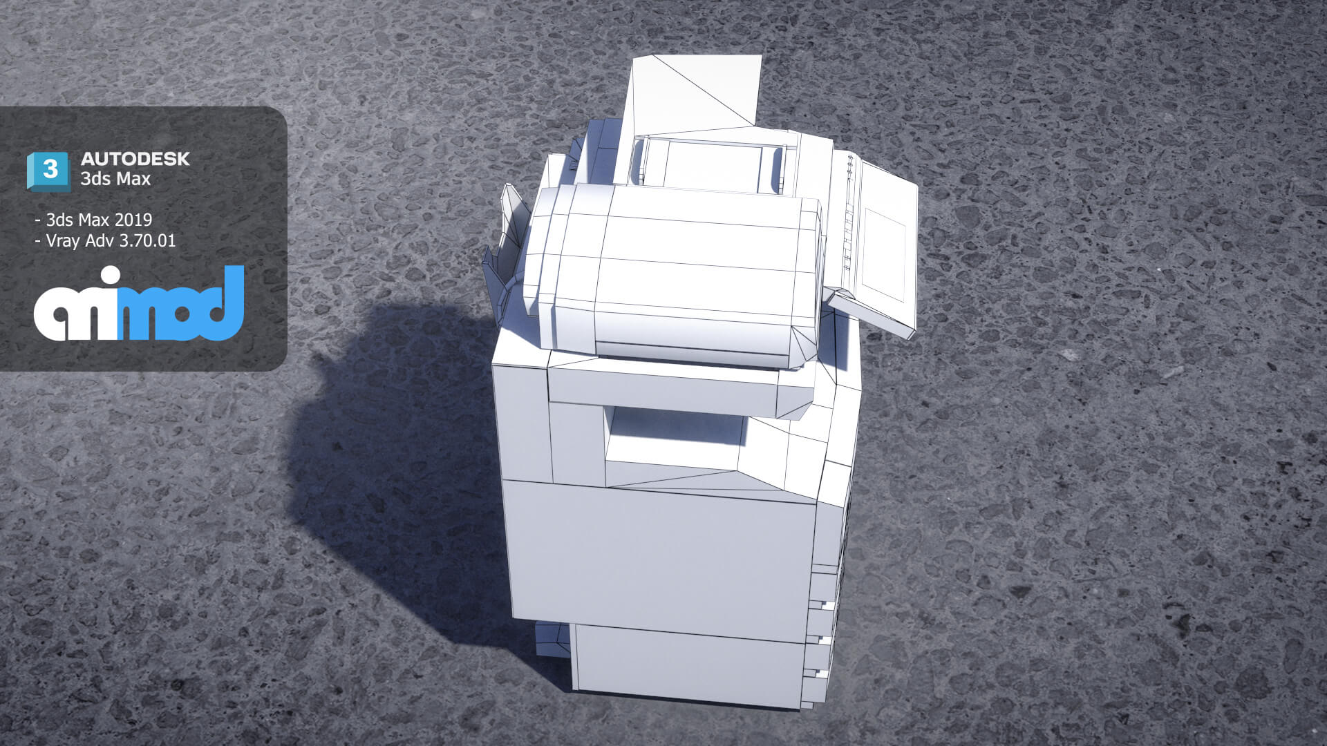Photo Copying Machine - 3D Model by animod