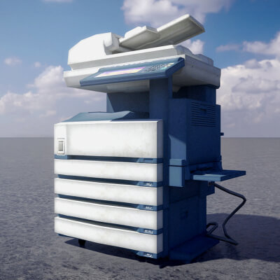 Photo Copying Machine - 3D Model by animod