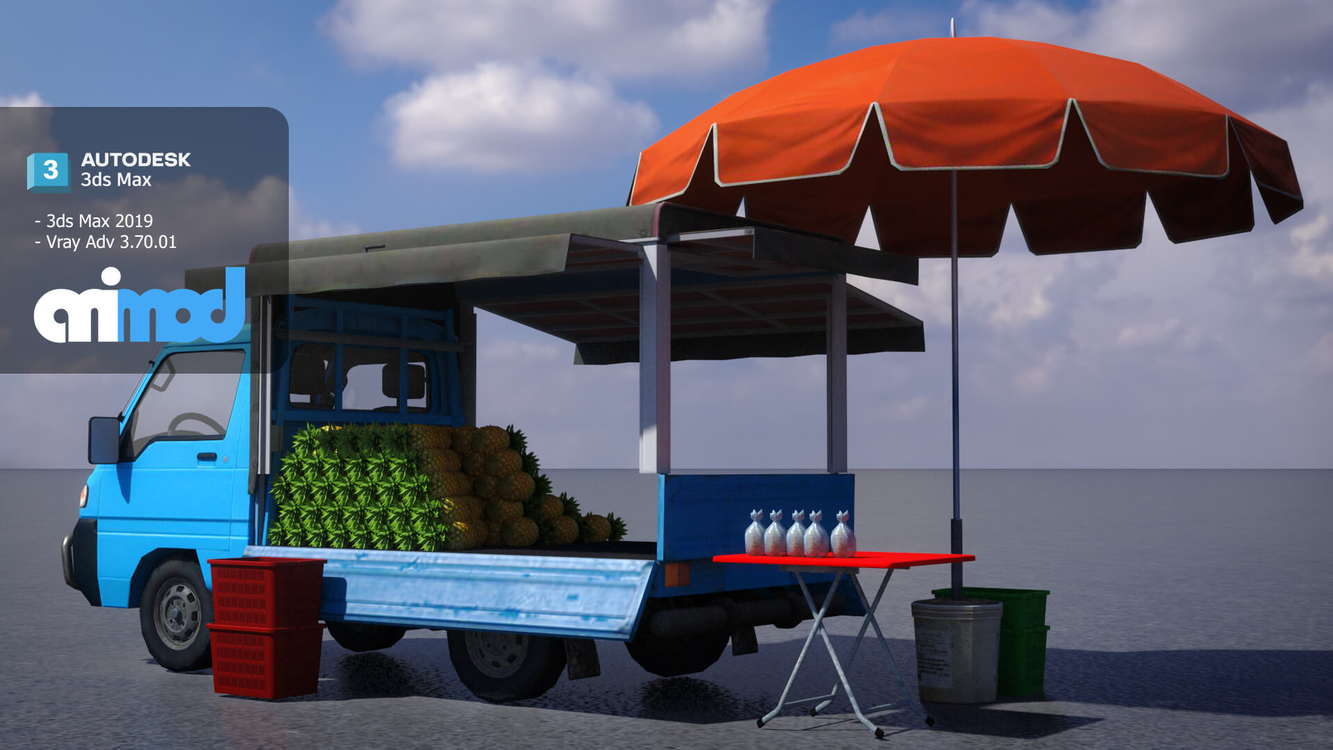 Pineapple Truck - 3D Model by animod