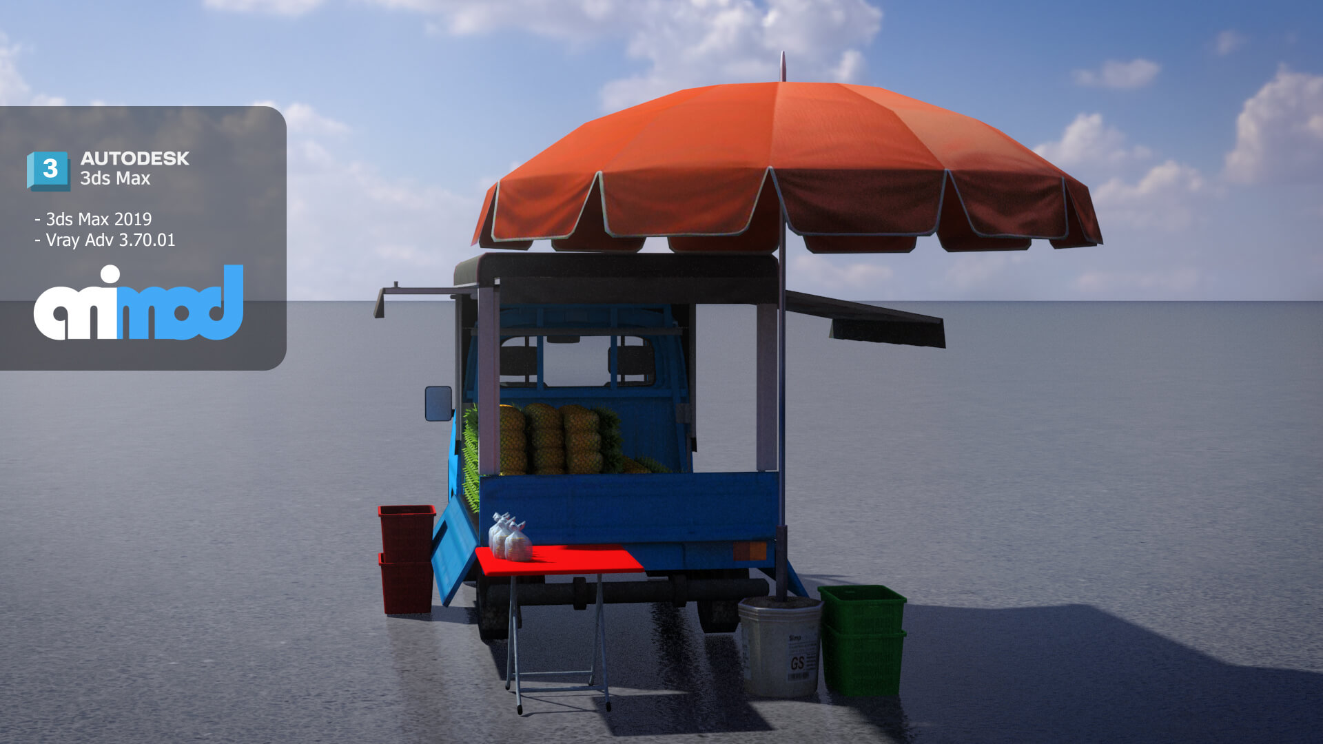 Pineapple Truck - 3D Model by animod