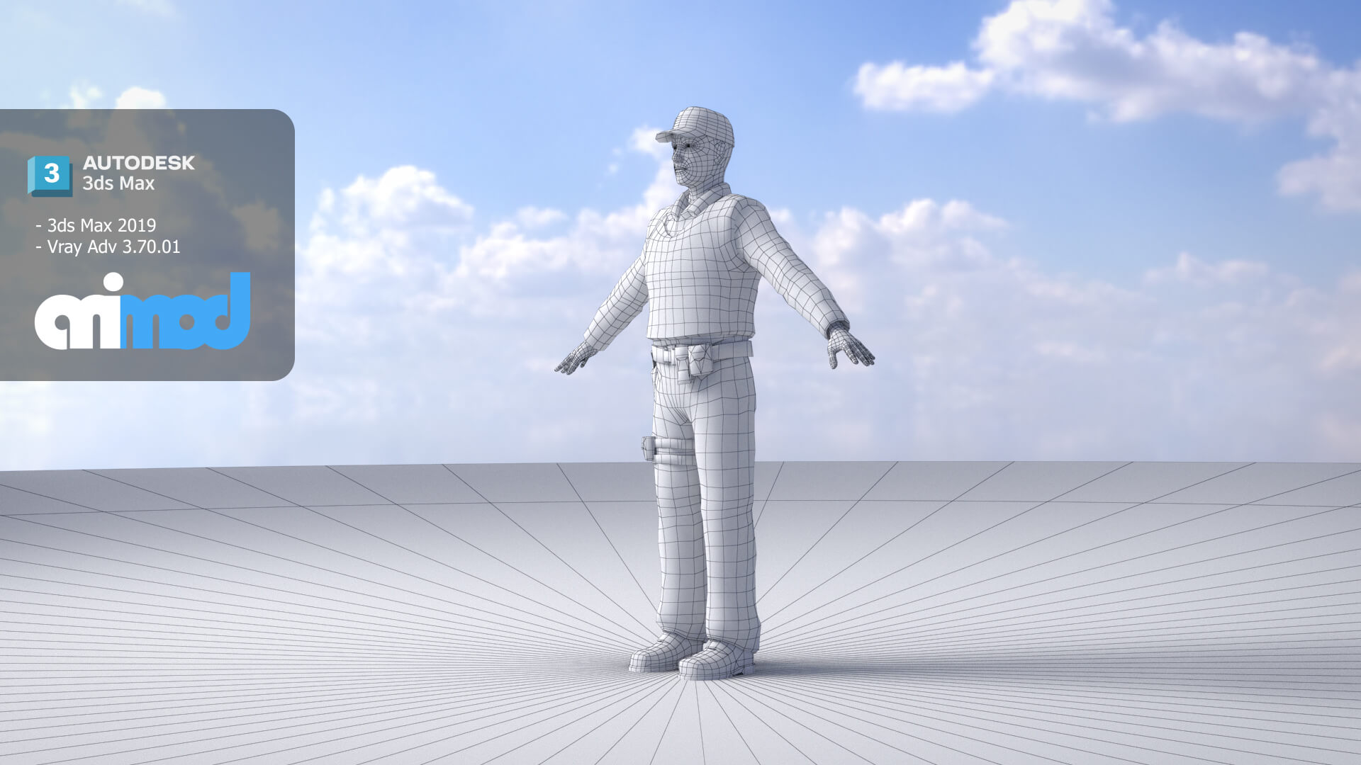 Police Officer 0016 - 3D Model by animod