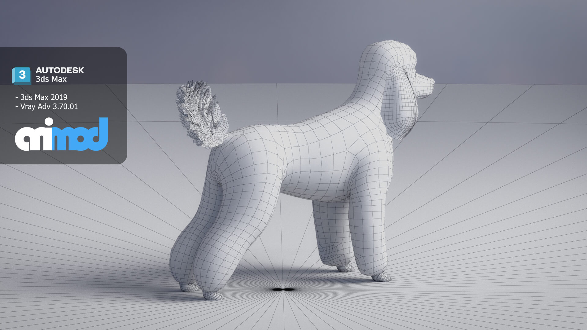 Poodle Dog Big - 3D Model by animod