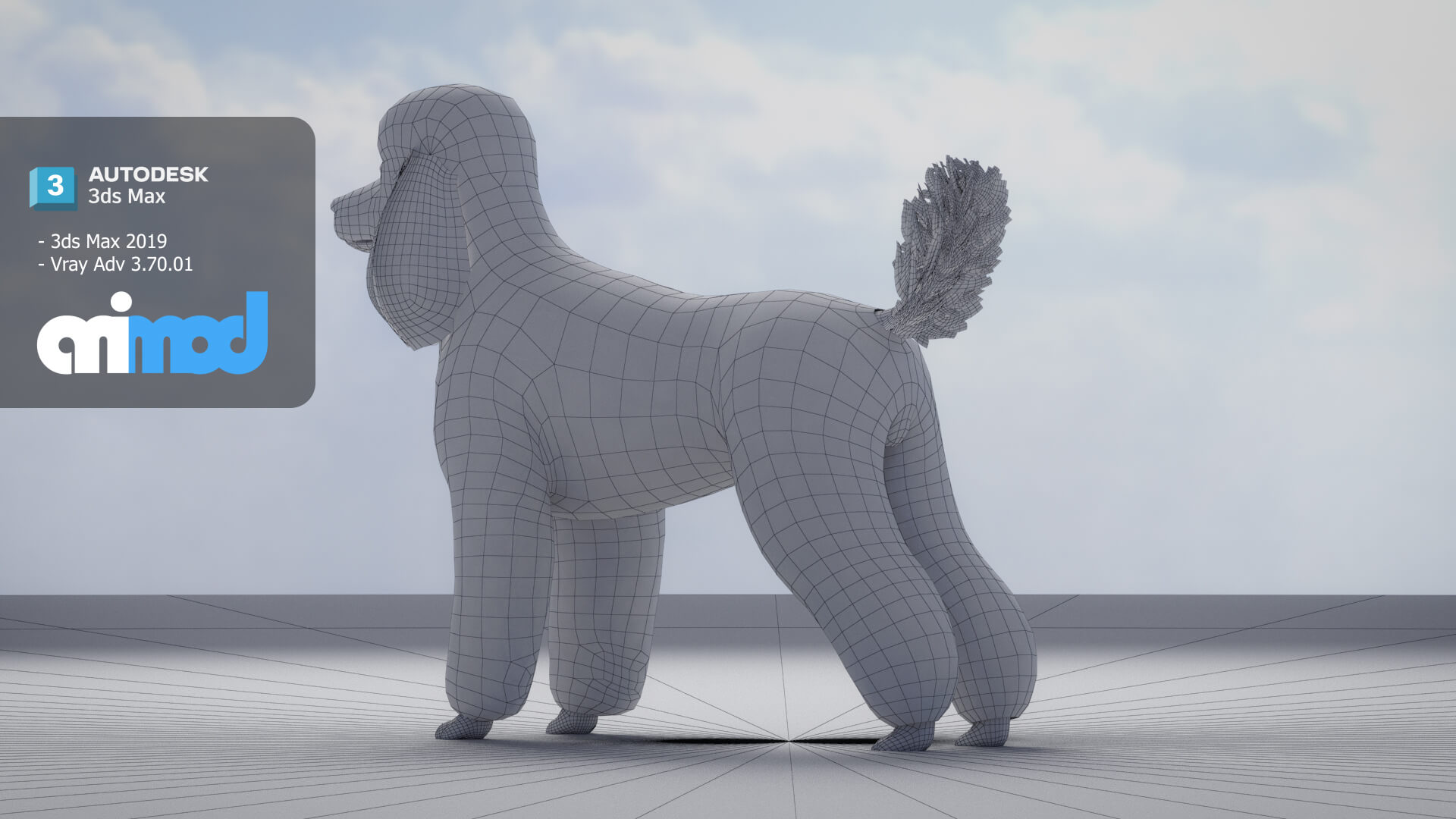 Poodle Dog Big - 3D Model by animod