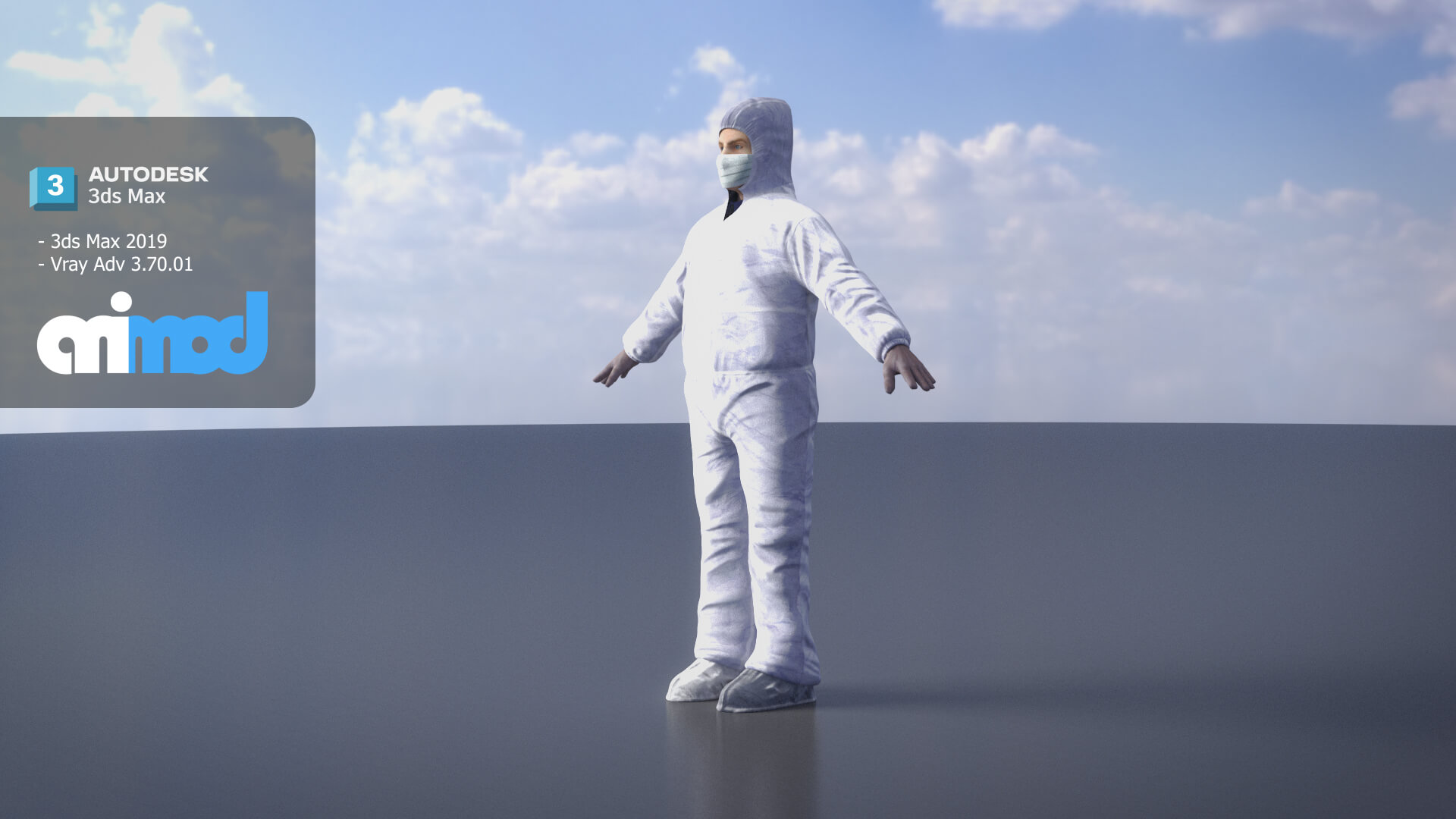 Protective Suit Man 0001 - 3D Model by animod