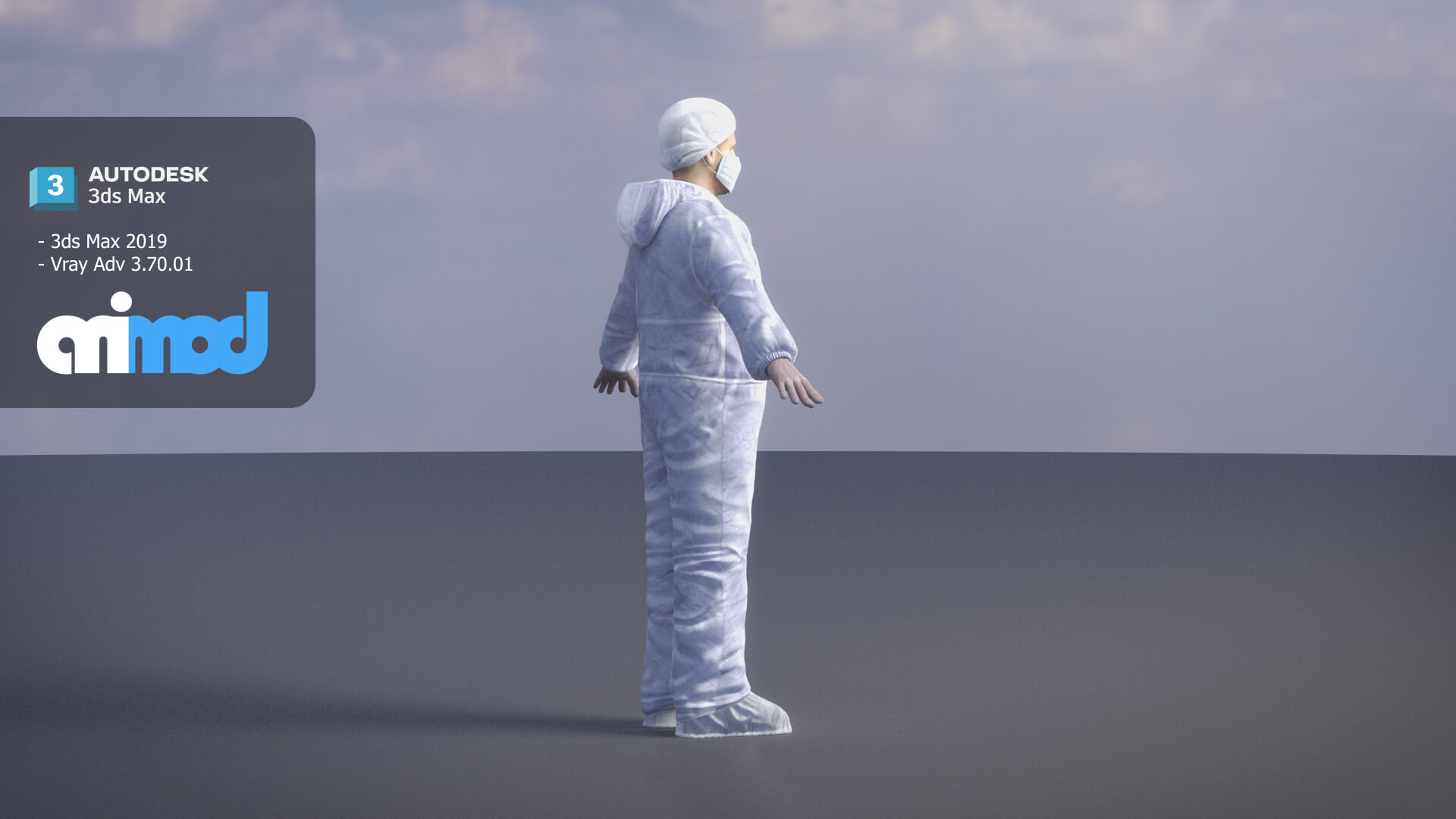 Protective Suit Man 0002 - 3D Model by animod