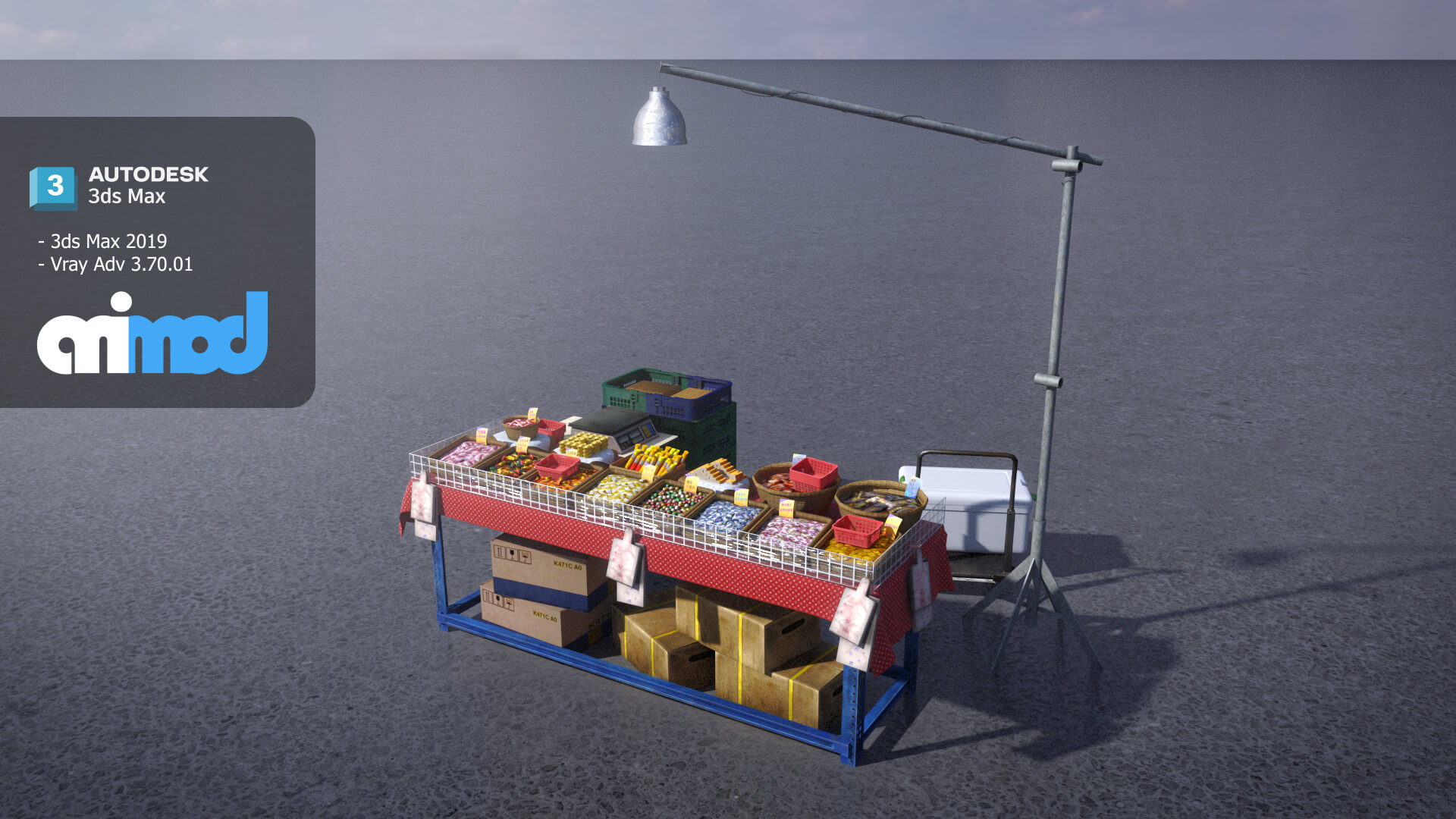 Raohe Candy Vendors - 3D Model by animod