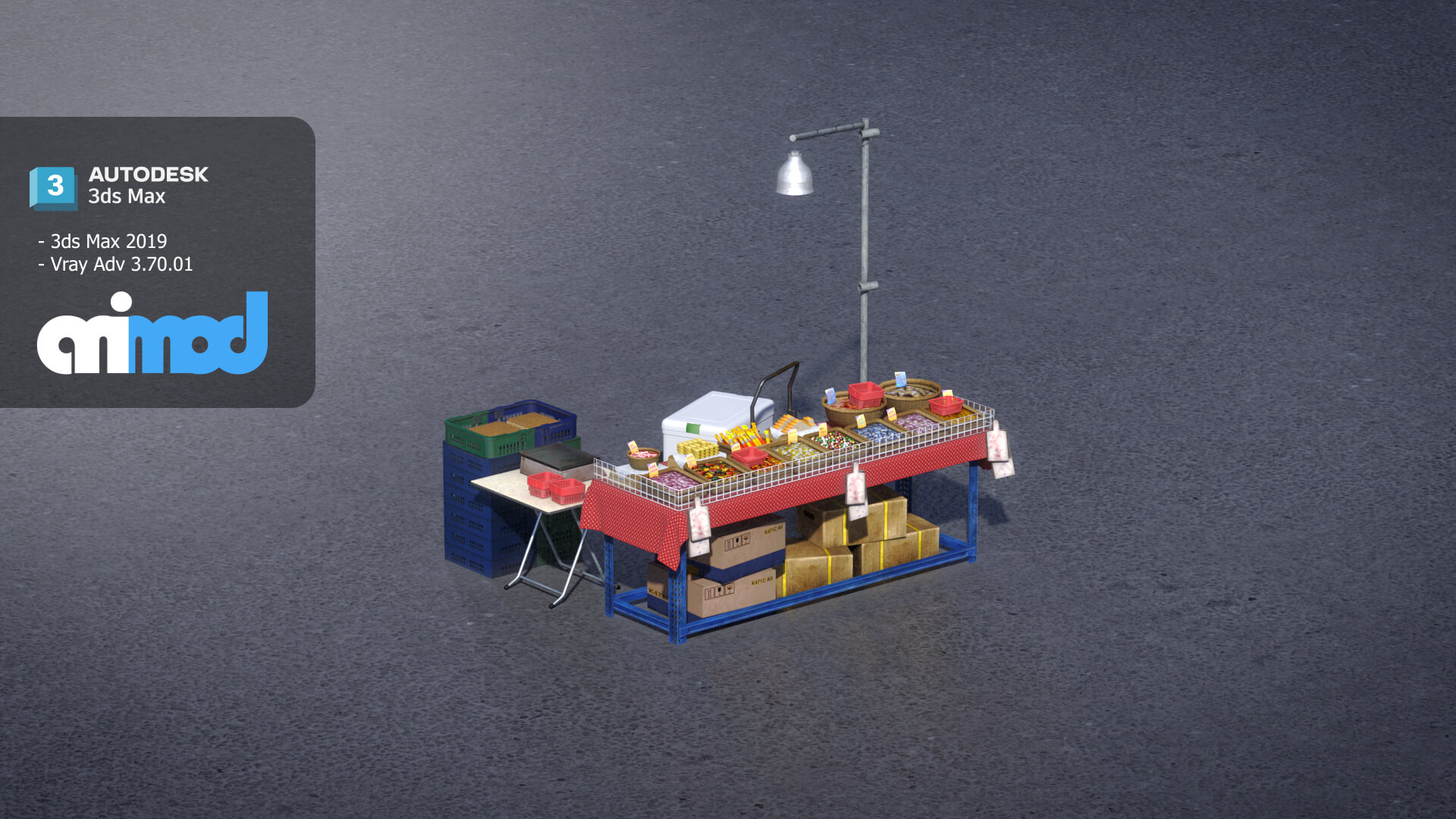 Raohe Candy Vendors - 3D Model by animod