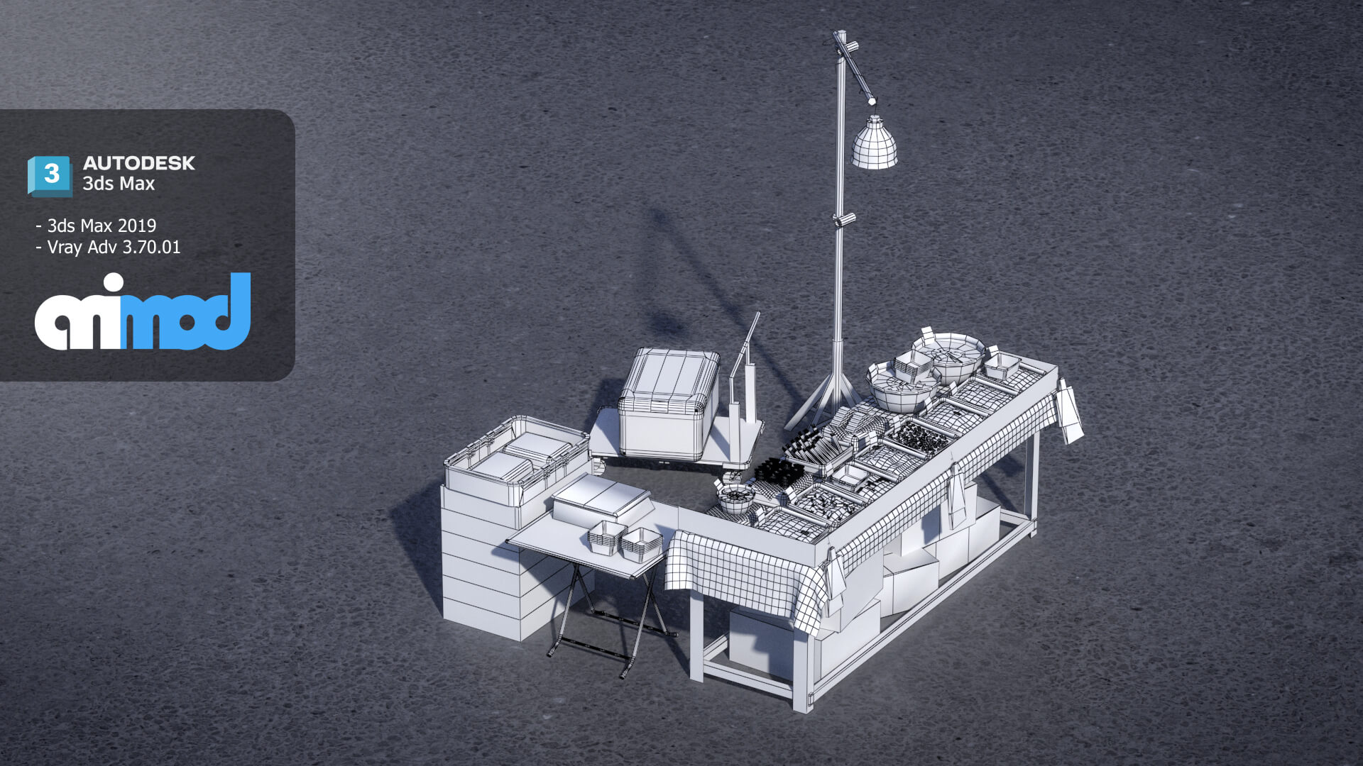 Raohe Candy Vendors - 3D Model by animod