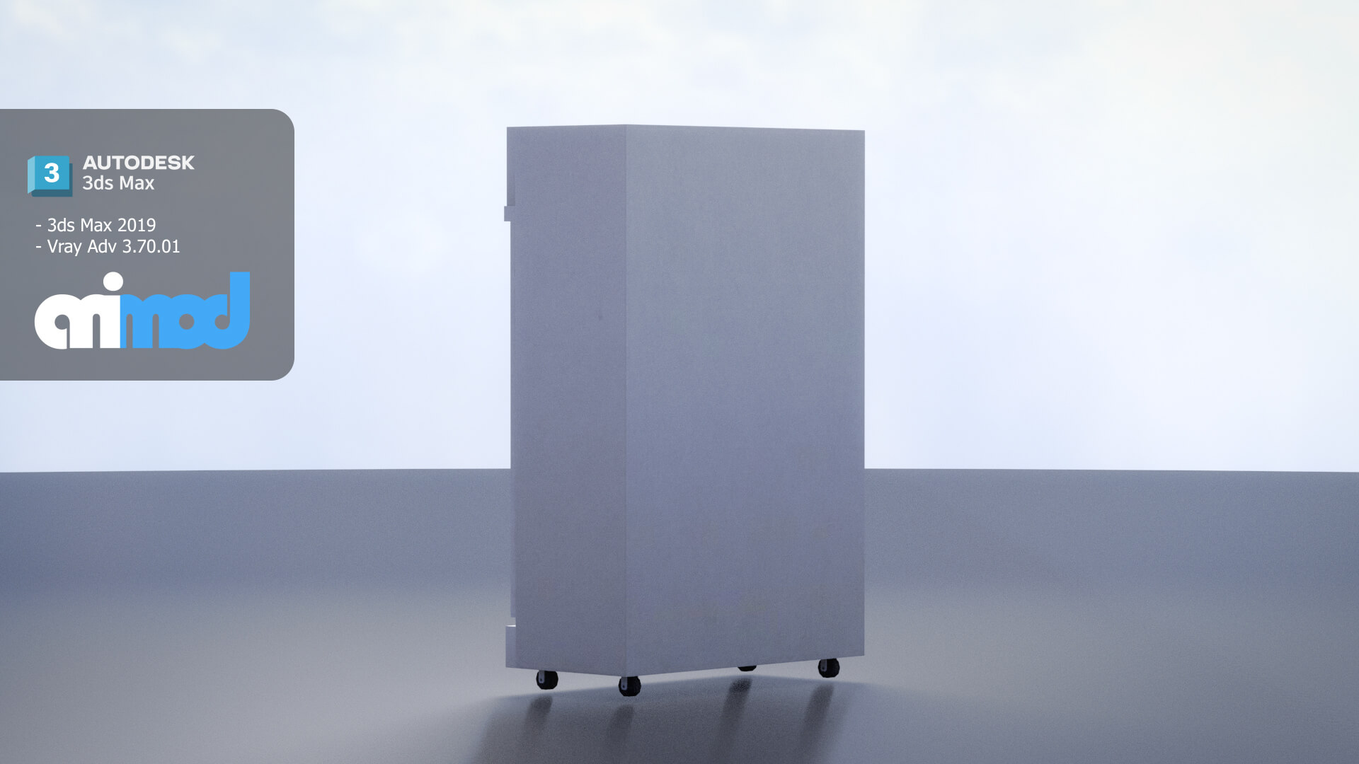 Refrigerated Display Freezer - 3D Model by animod