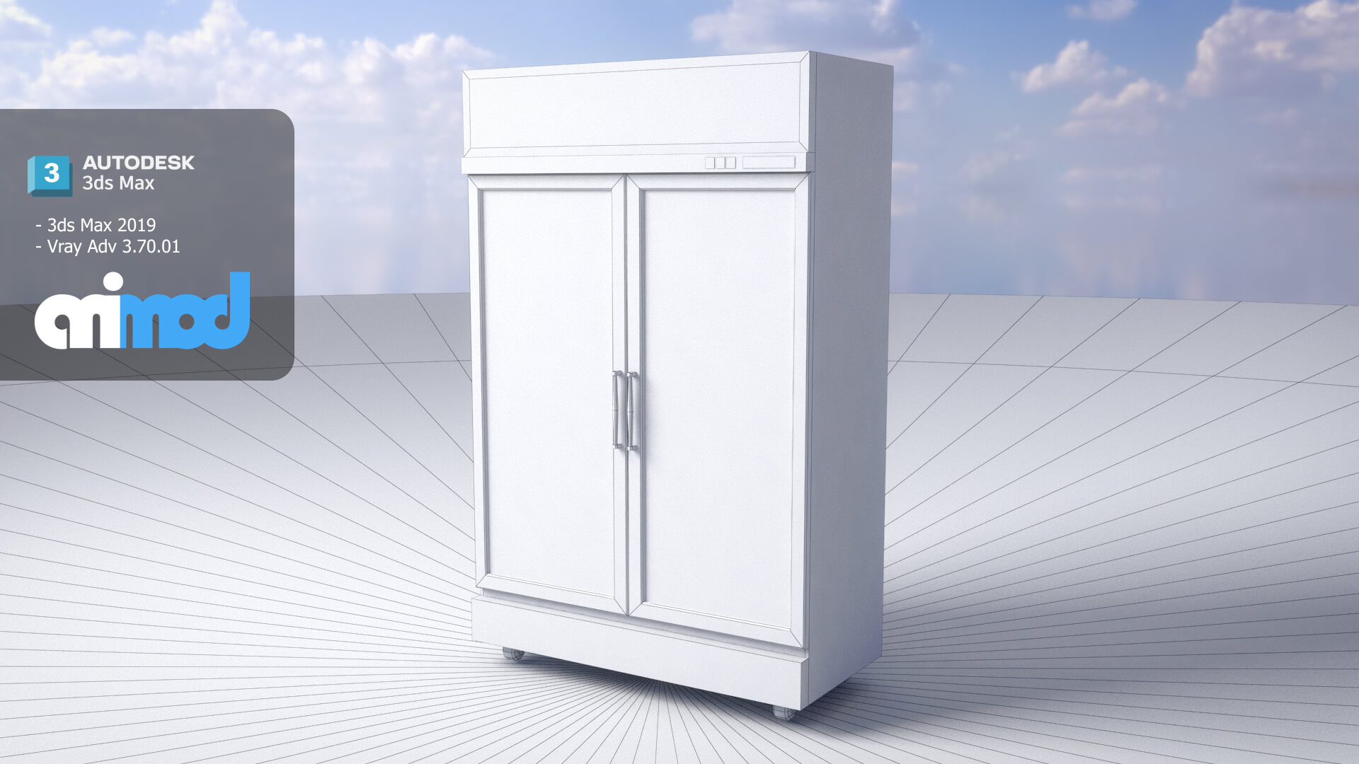 Refrigerated Display Freezer - 3D Model by animod