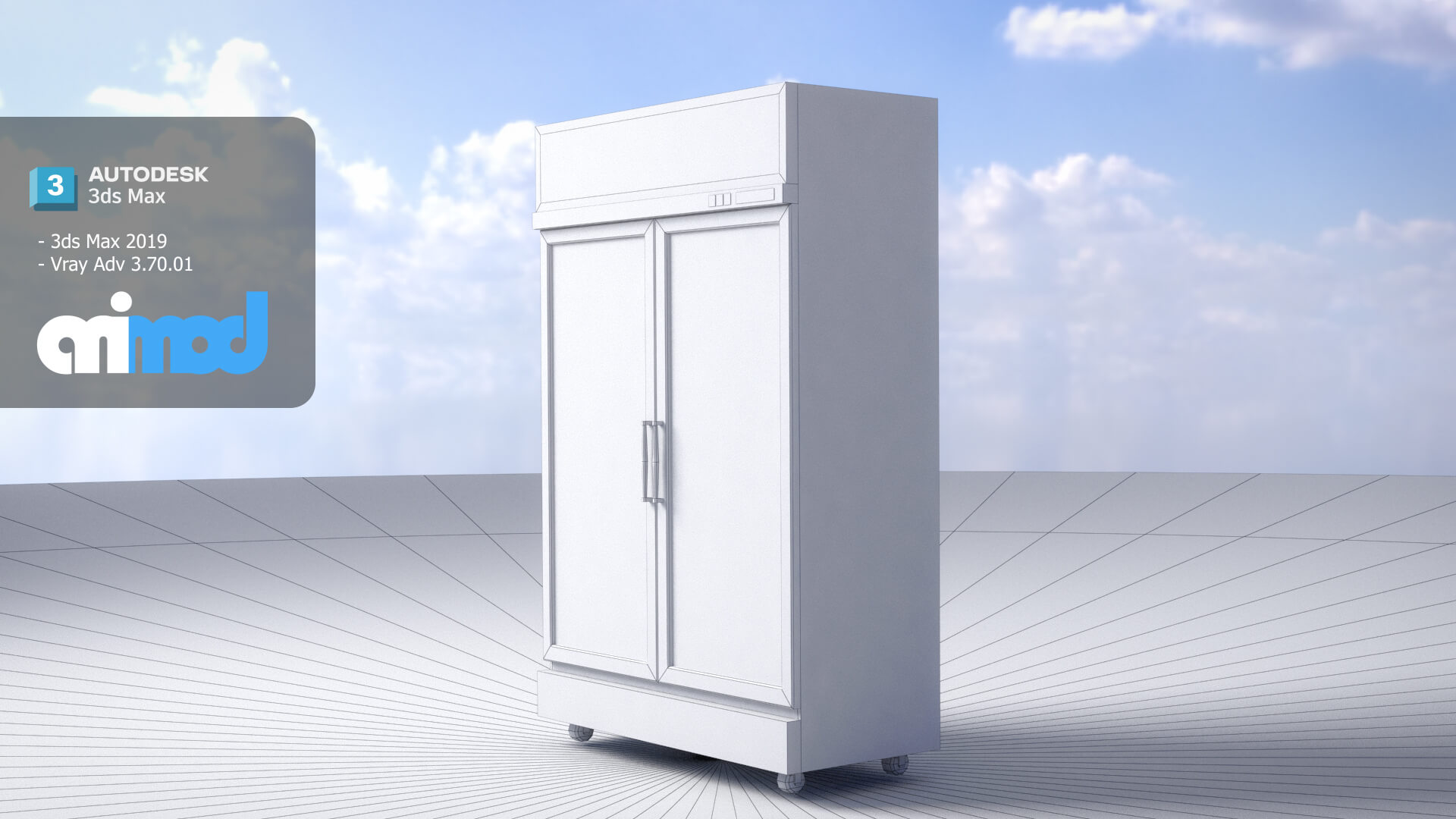 Refrigerated Display Freezer - 3D Model by animod