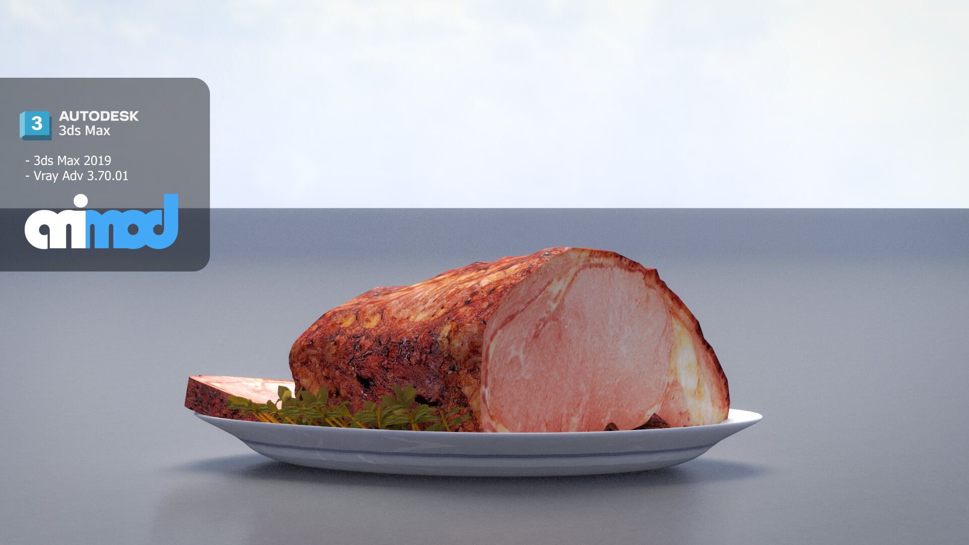 Roast Meat Beef - 3D Model by animod
