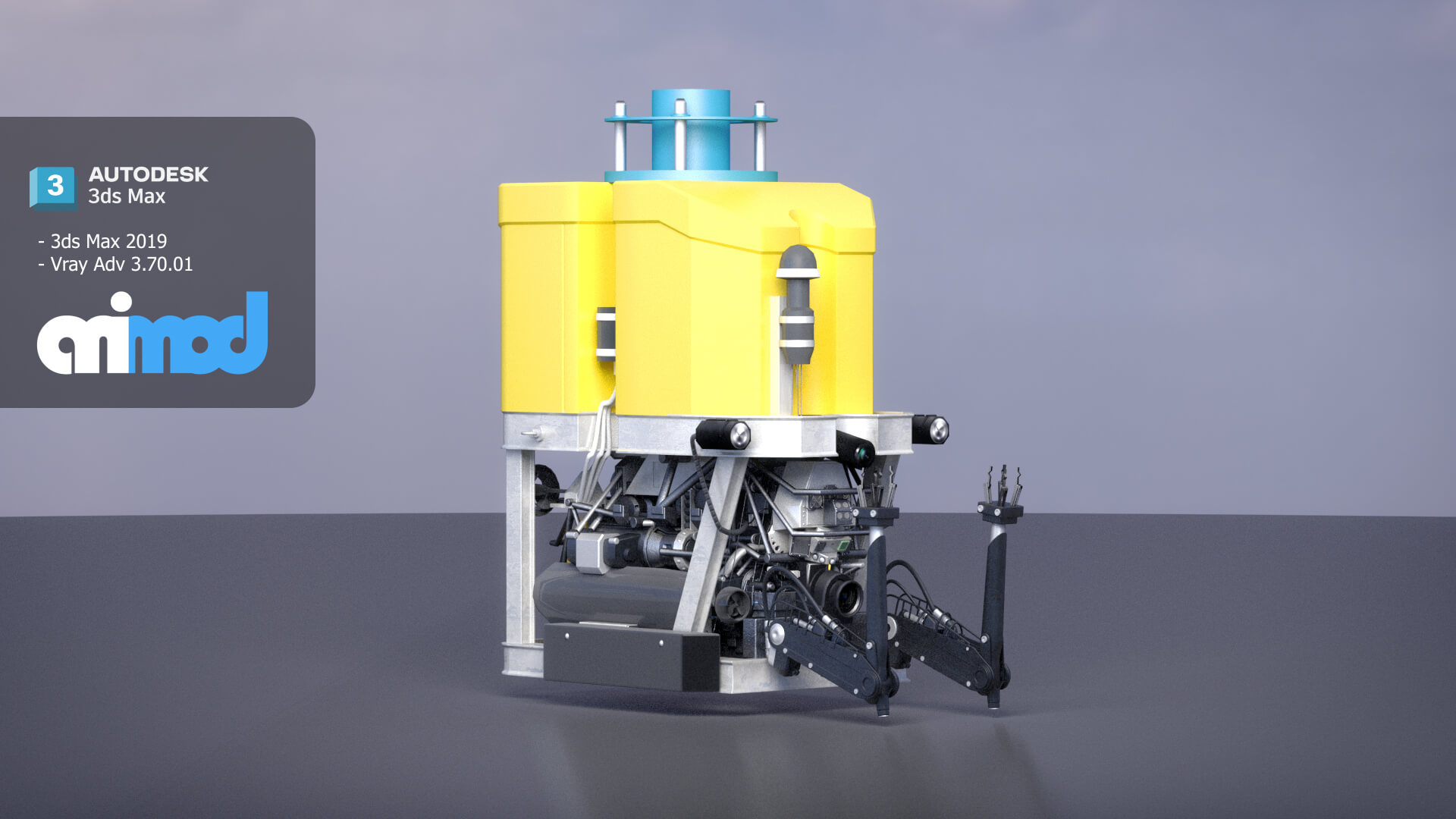 Robot Diver Character - 3D Model by animod