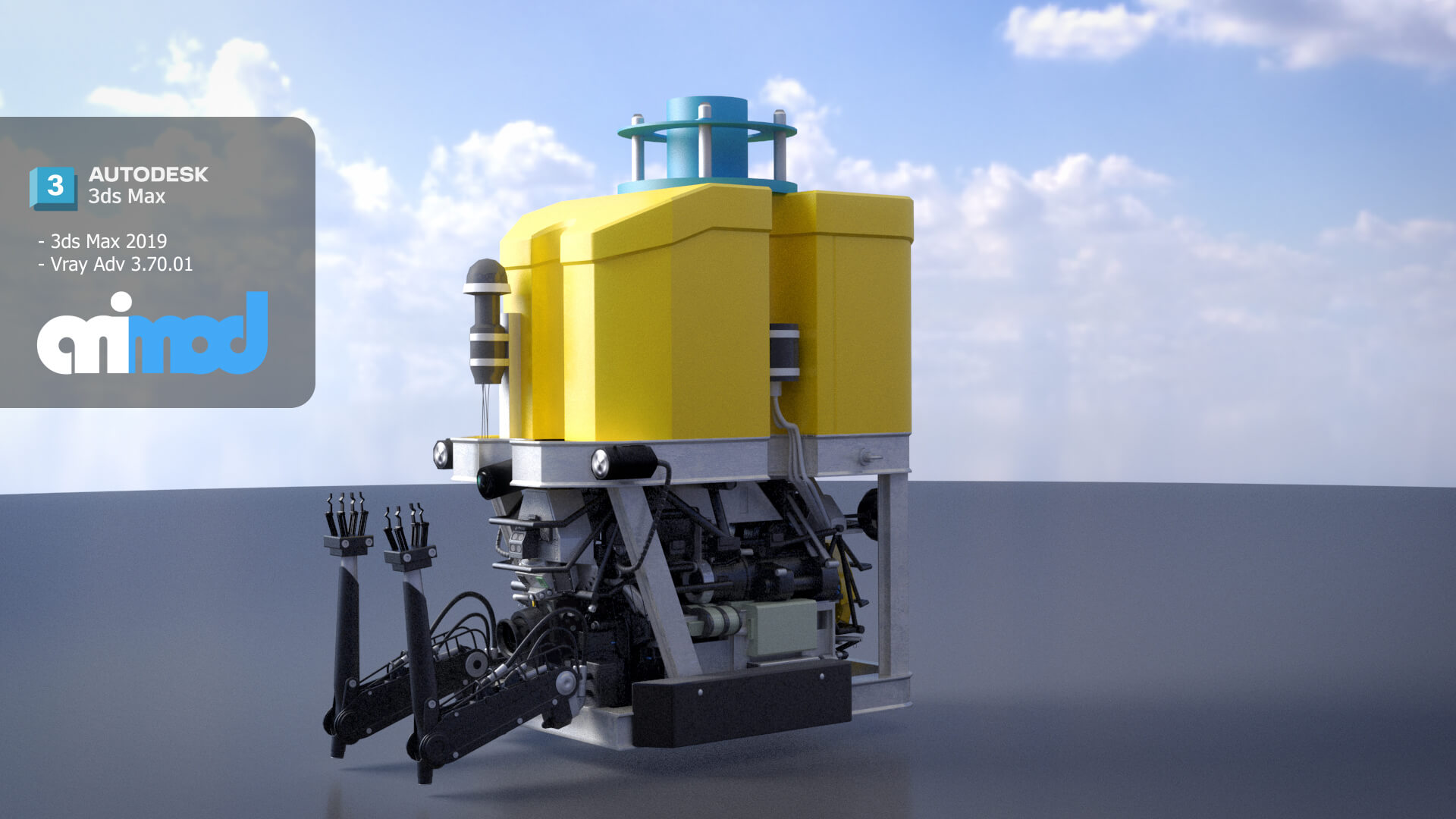 Robot Diver Character - 3D Model by animod