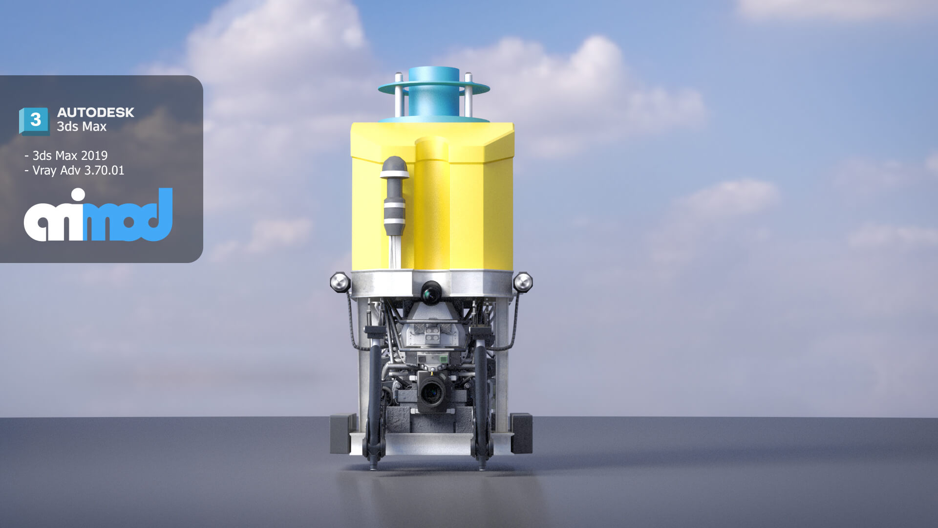 Robot Diver Character - 3D Model by animod