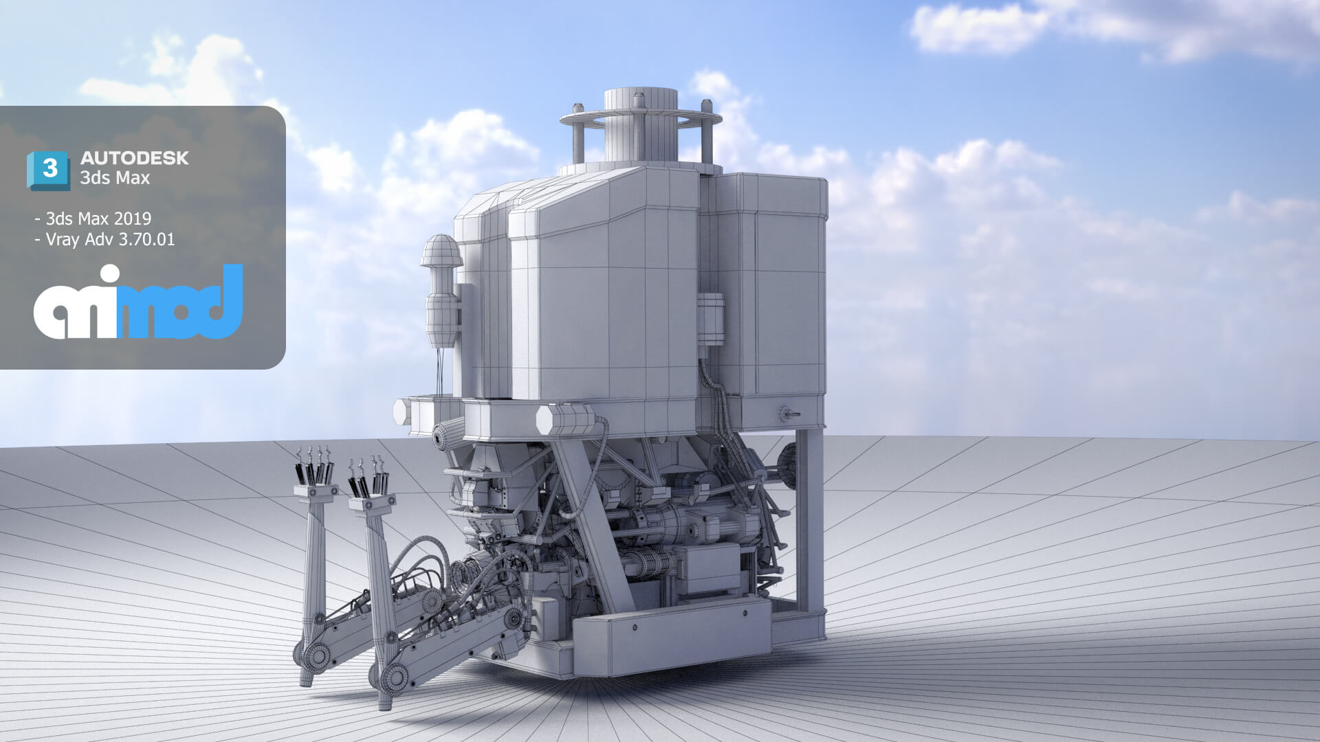 Robot Diver Character - 3D Model by animod