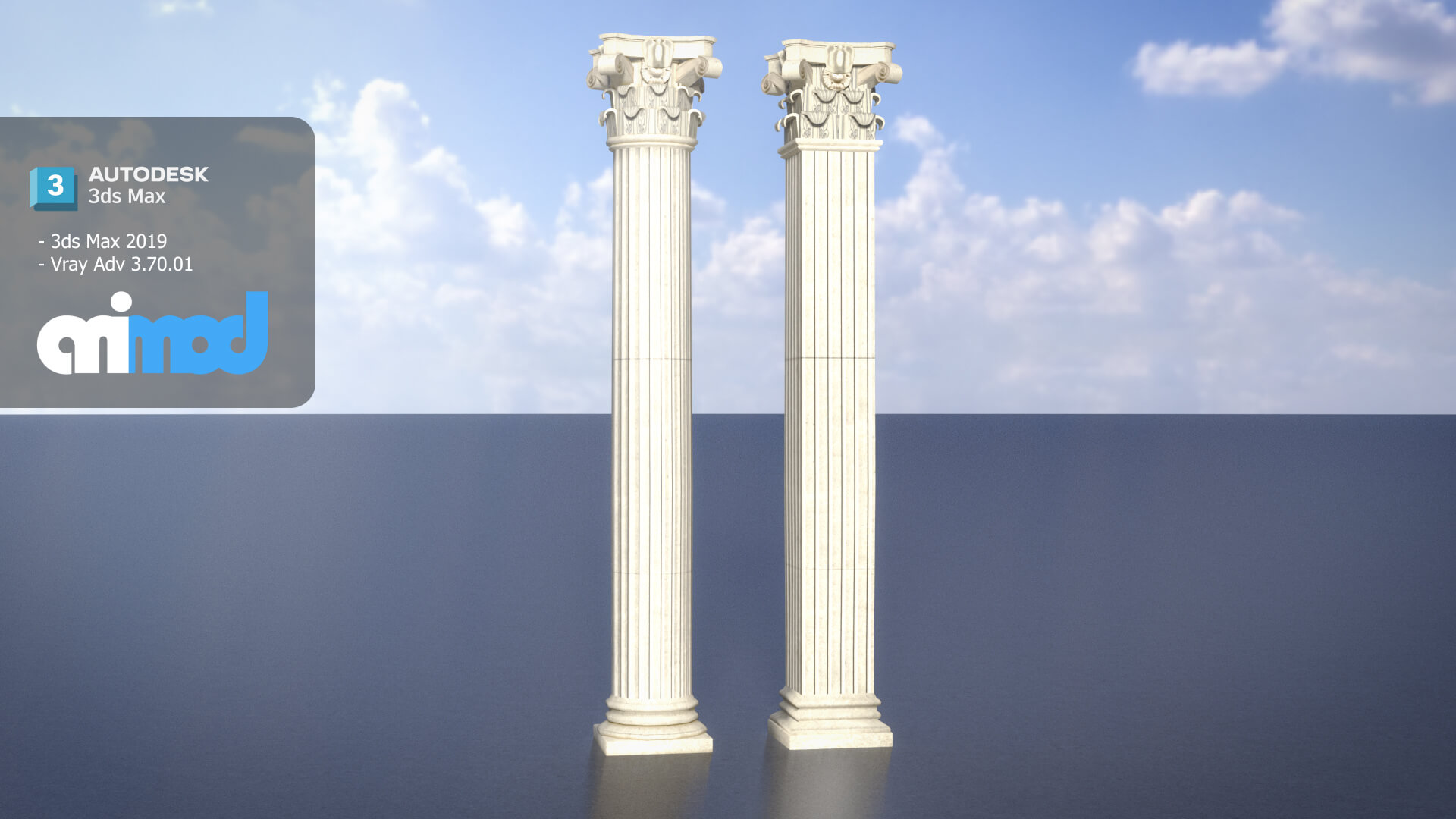 Roman Pillars - 3D Model by animod