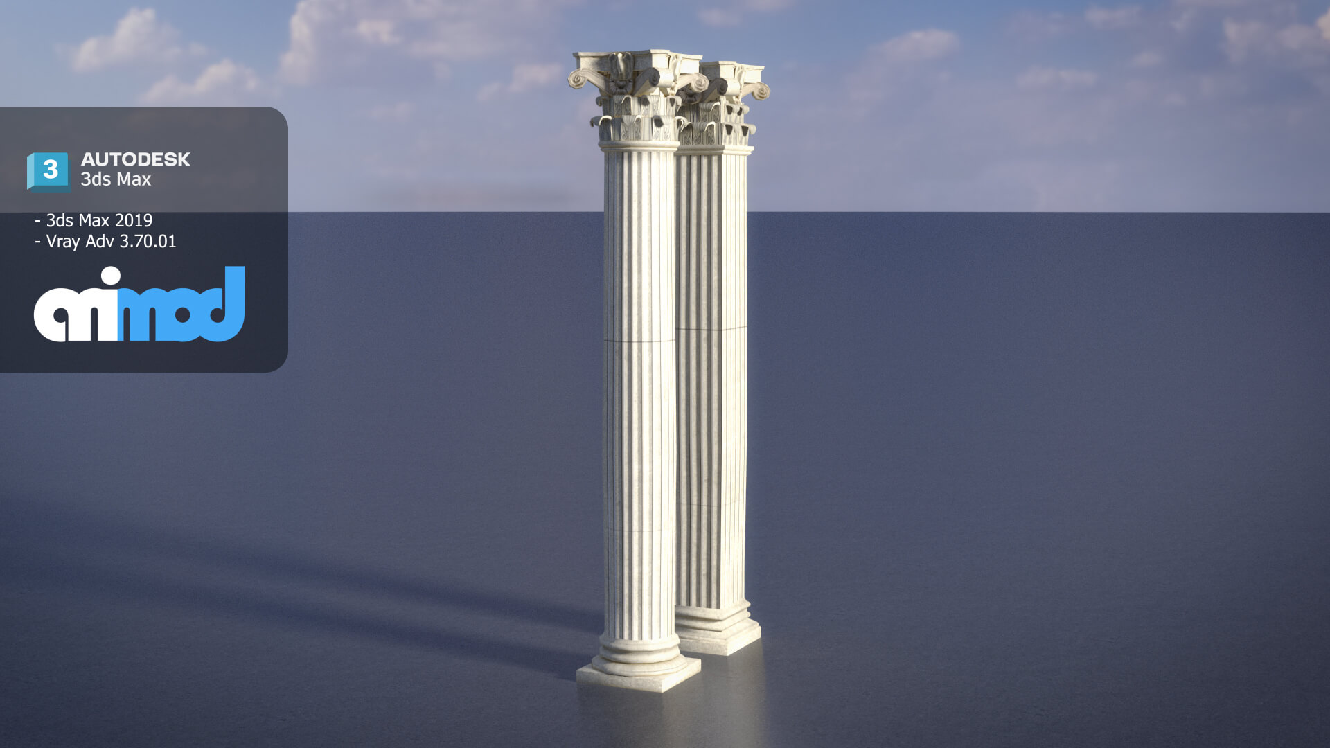 Roman Pillars - 3D Model by animod