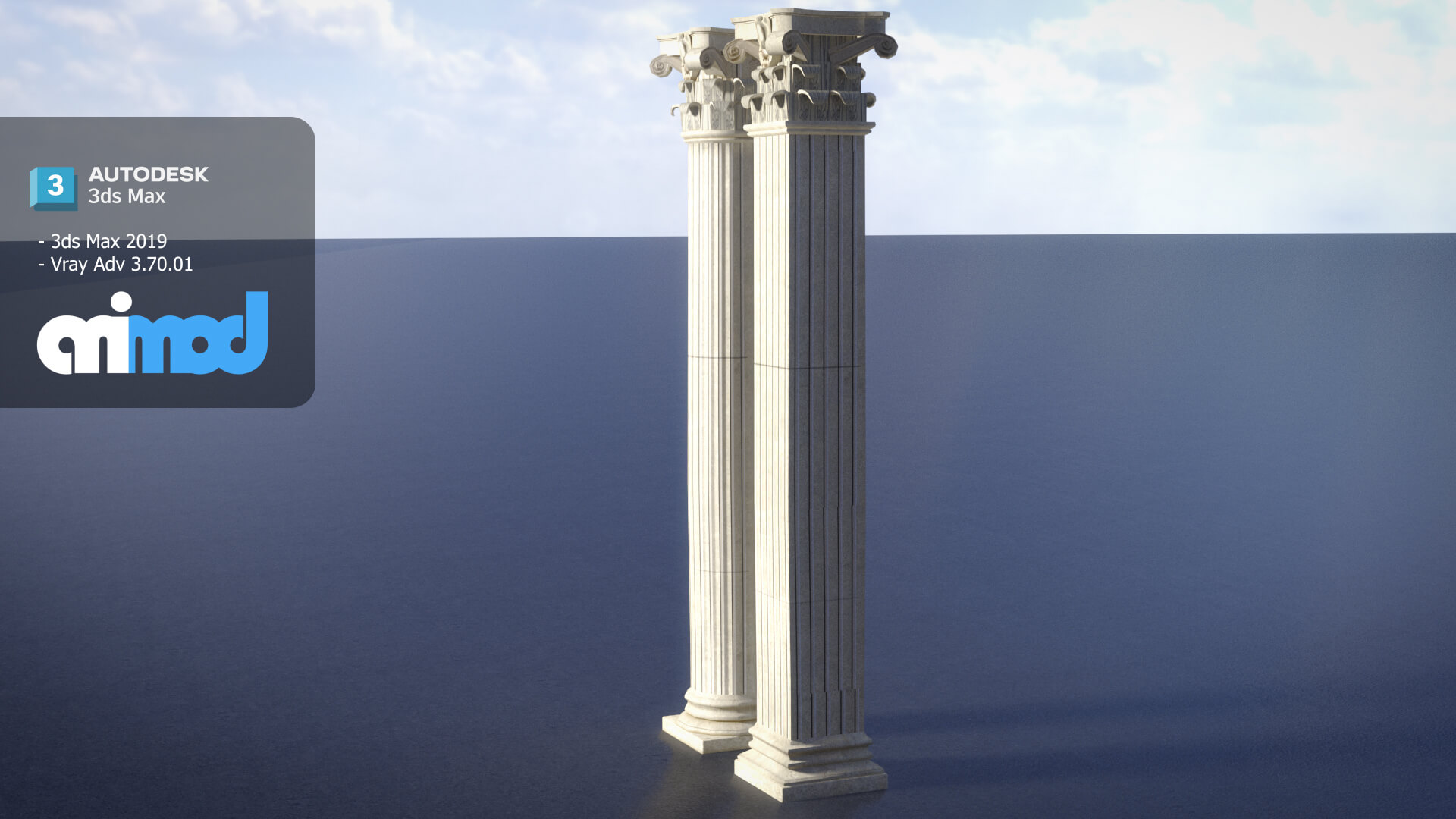 Roman Pillars - 3D Model by animod