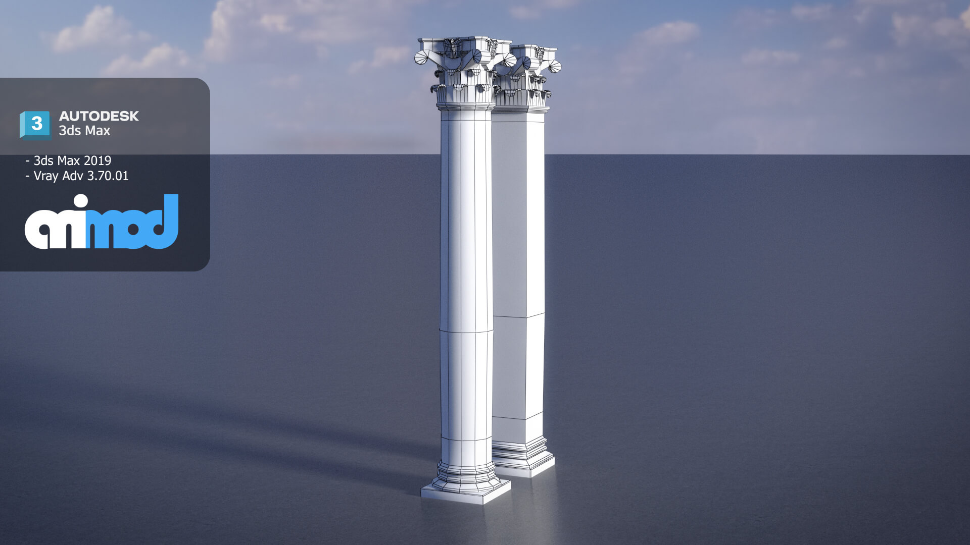 Roman Pillars - 3D Model by animod