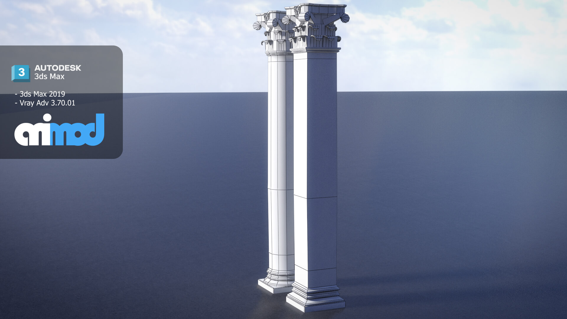 Roman Pillars - 3D Model by animod