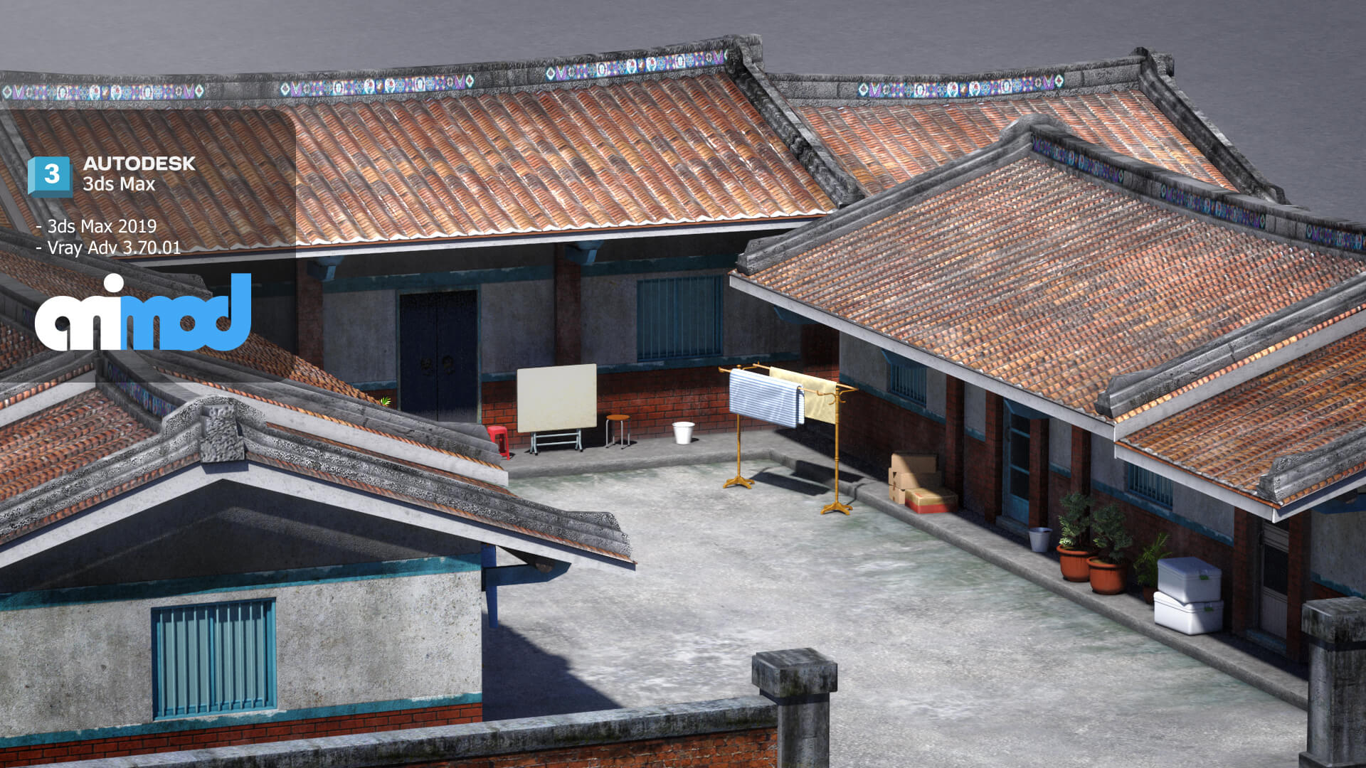 San He Yuan 02 - 3D Model by animod