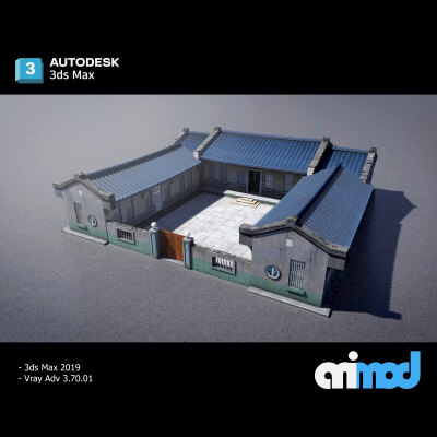 3D Models | Architecture | Row Houses | RenderHub