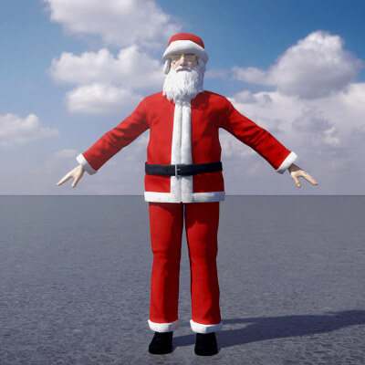Santa Claus 0001 - 3D Model by animod