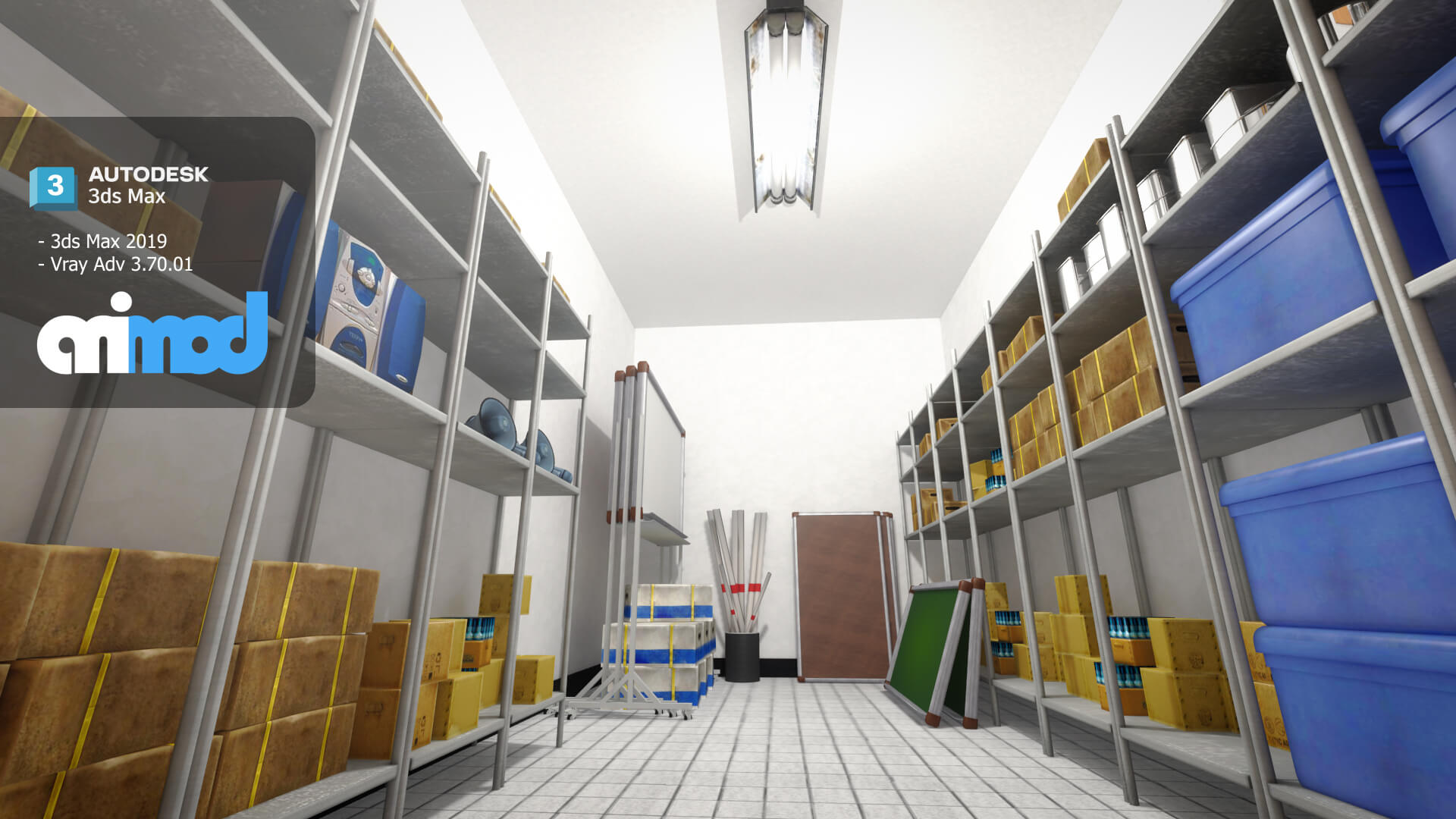 School Storage Room - 3D Model by animod
