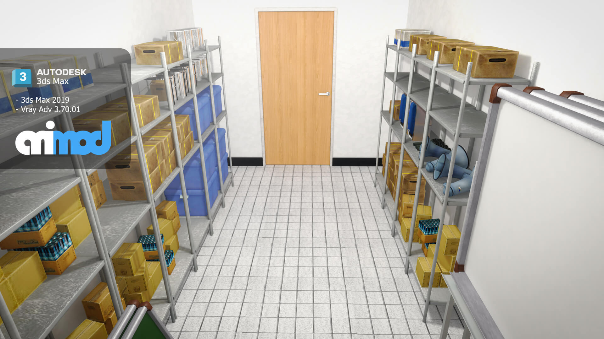 School Storage Room - 3D Model by animod