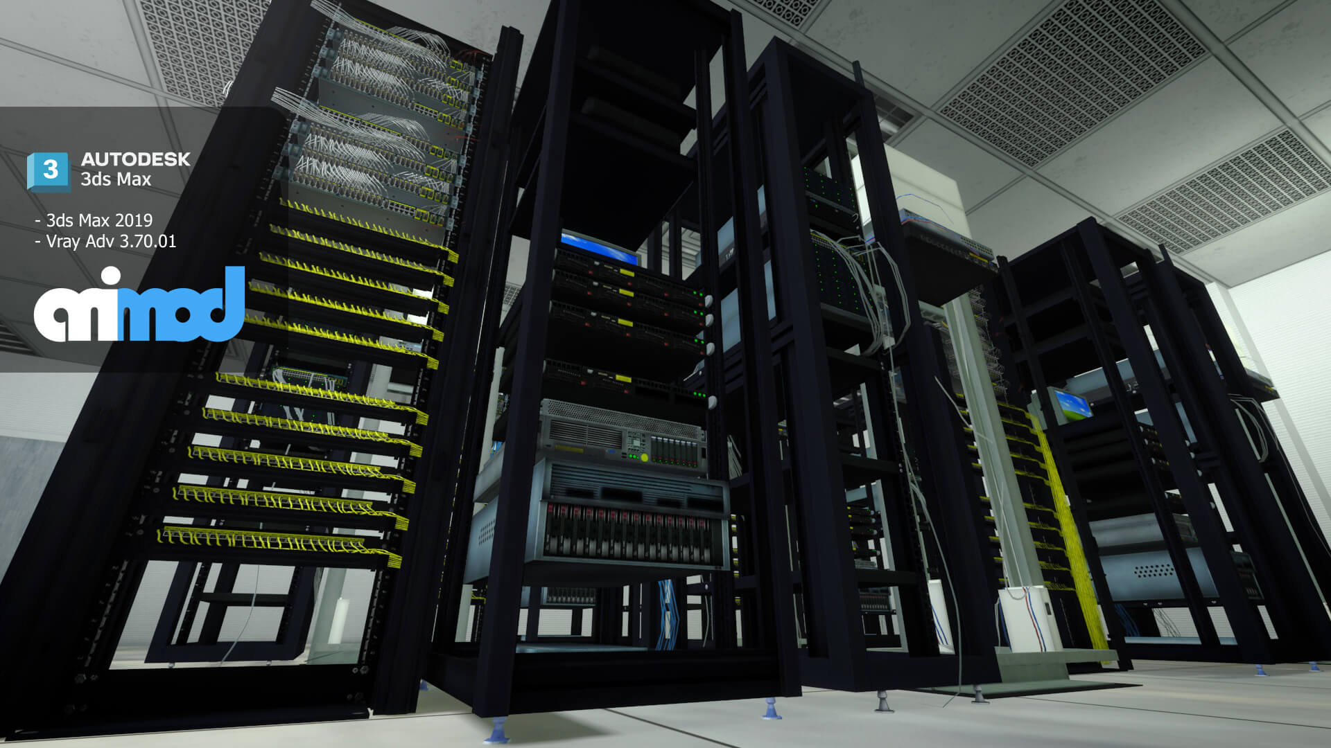 Server Rack Pack - 3D Model by animod